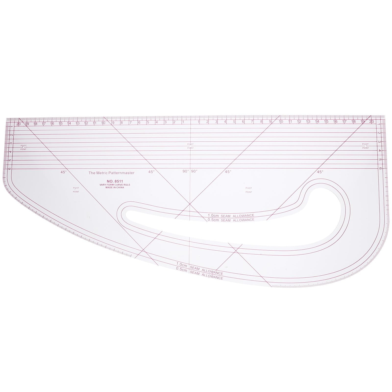 SEWOART Curve Pattern Ruler for Fashion Design Metric Sewing Ruler for ...
