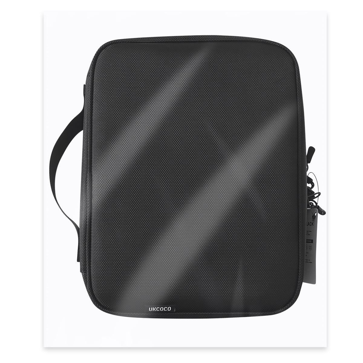 SEWOART Portable Black Electronics Accessories Bag with 3 Layers ...