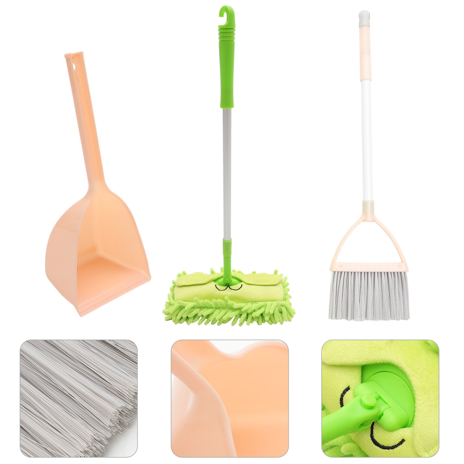 SEWOART Kids Cleaning Set 3 Piece - Toy Cleaning Set Includes Broom ...
