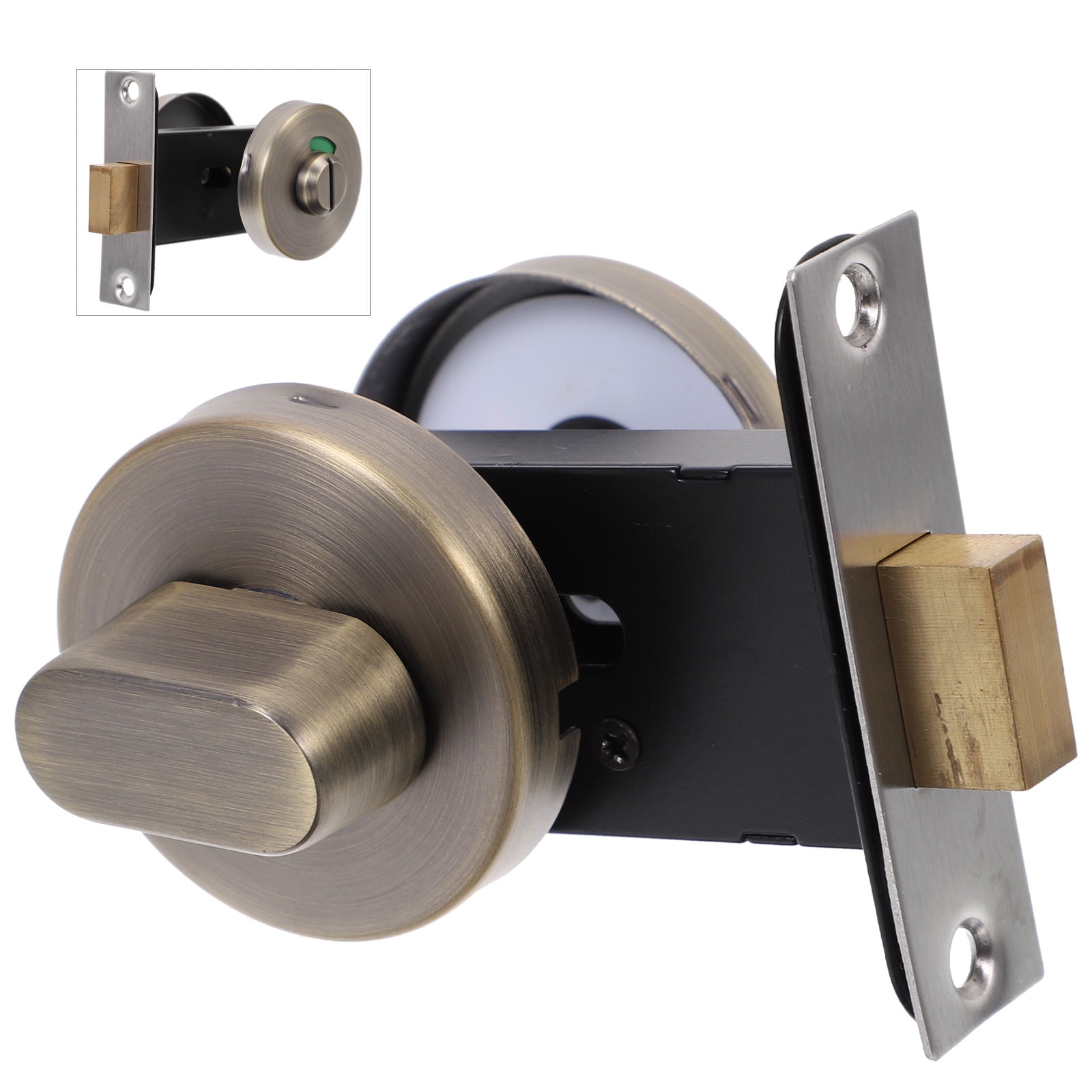 SEWOART Stainless Steel Bathroom Stall Lock with Vacant Occupied ...