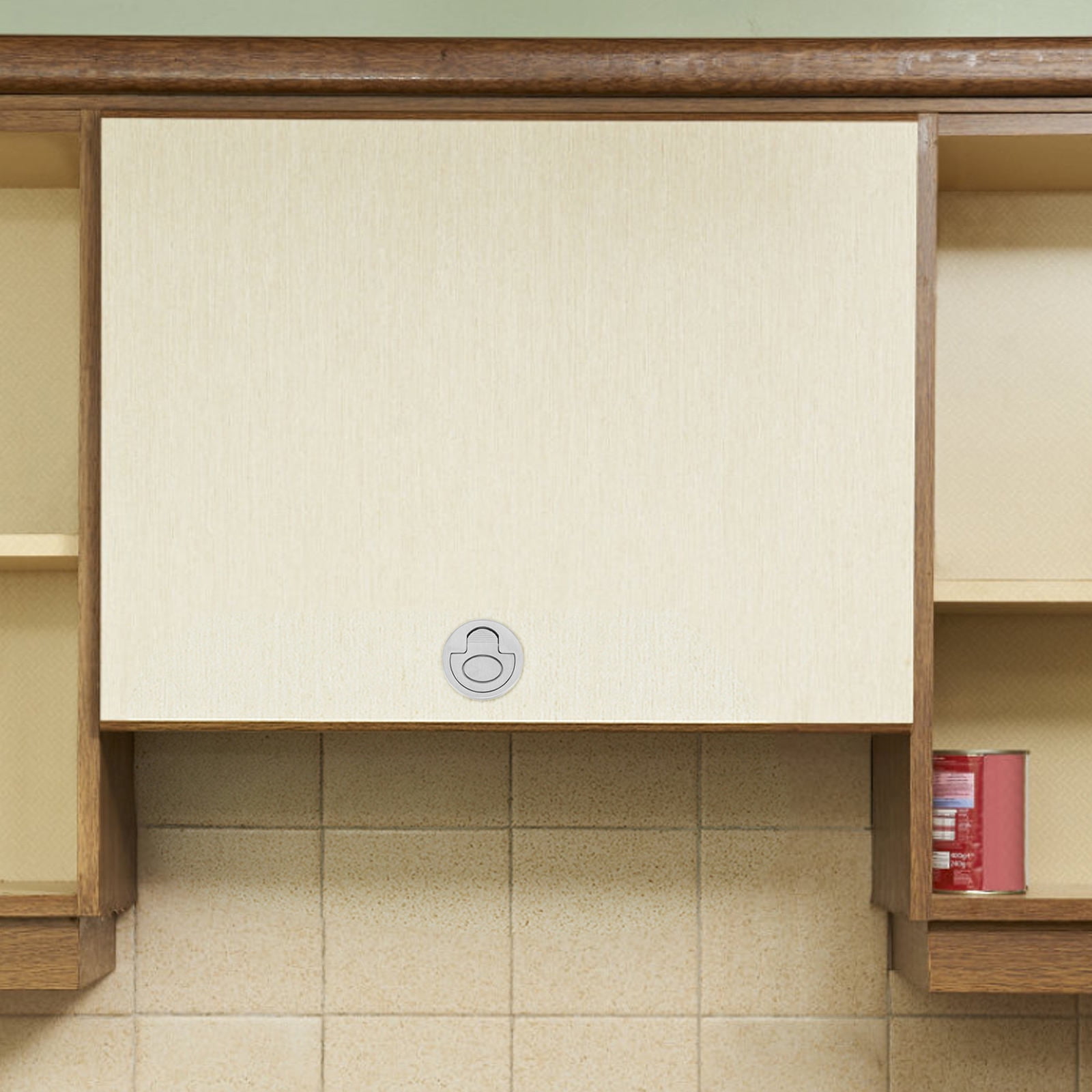 SEWOART Silver Stainless Steel Cabinet Lift Handle Recessed Pull for ...