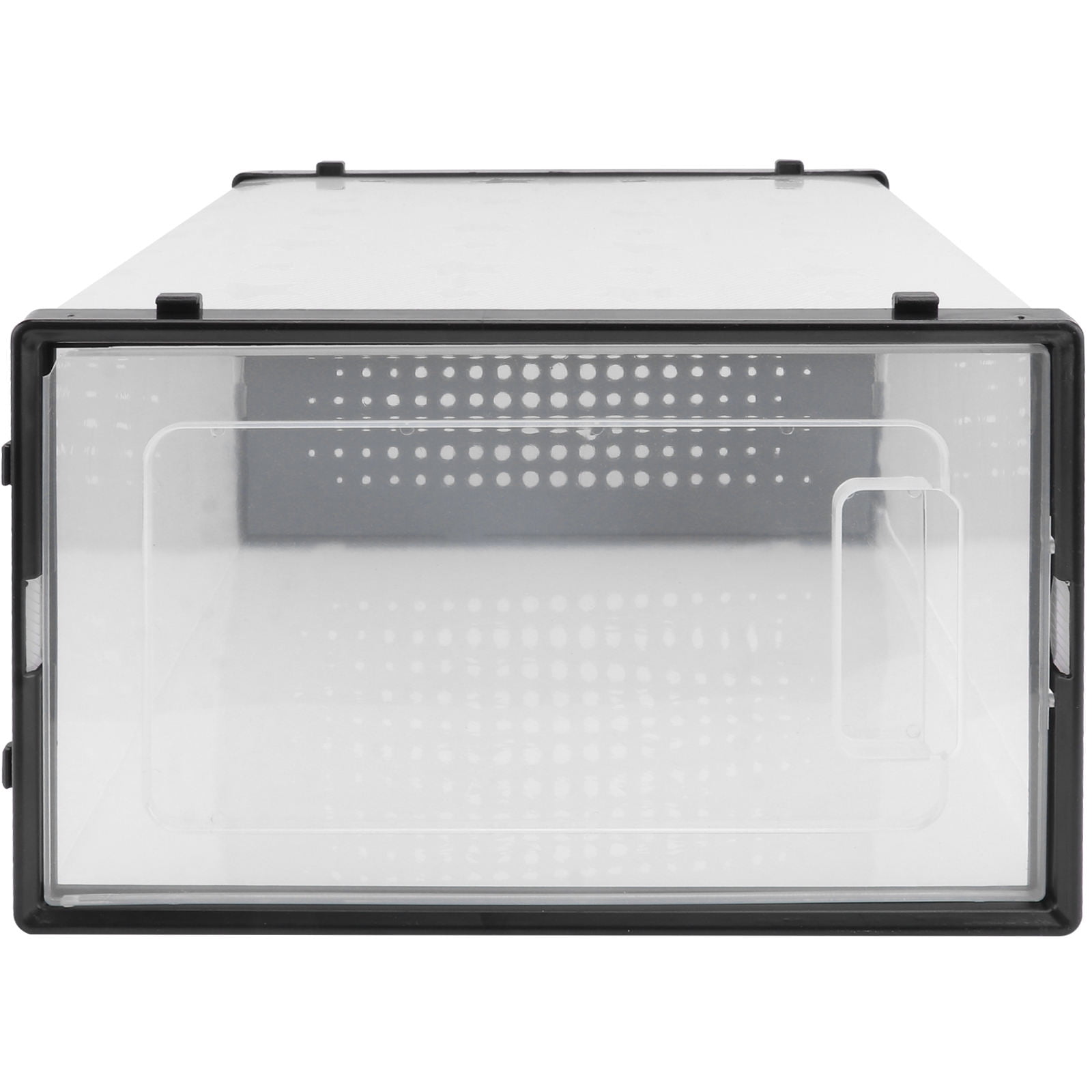 SEWOART Shoe Bin 1Pack Plastic Rectangular Dustproof Stackable ...