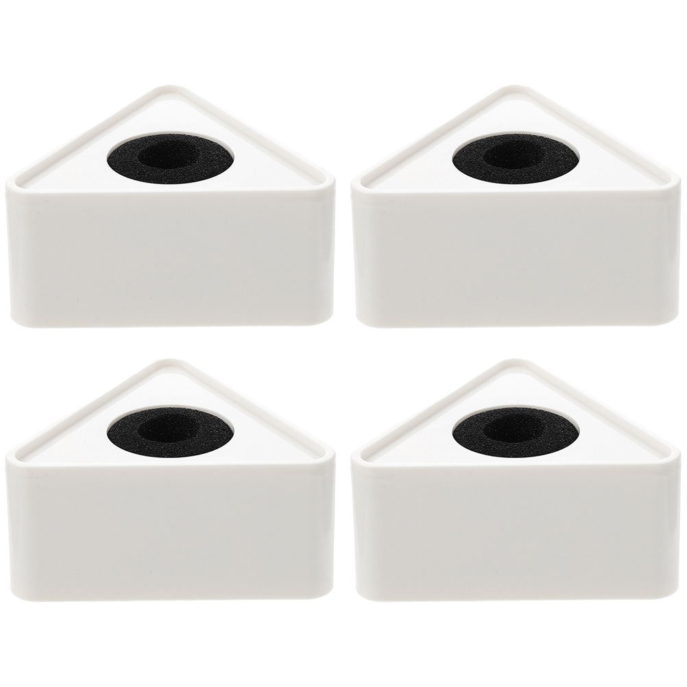 SEWOART Triangular Microphone Flag White 4Pcs 3.5In Aperture - Walmart.com