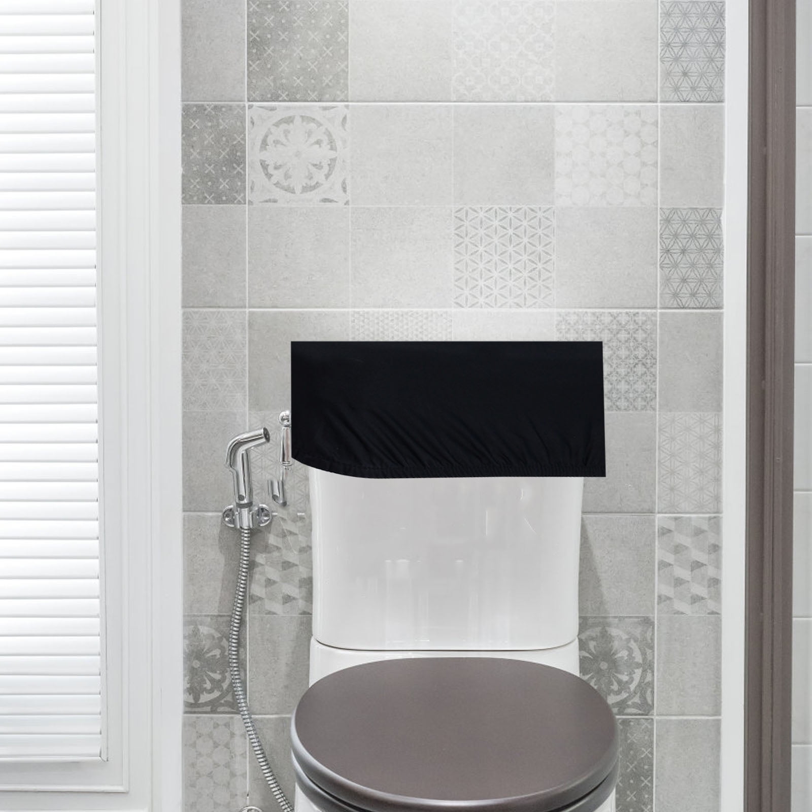 SEWOART Universal Black Toilet Tank Cover Replacement Dirt Barrier for ...