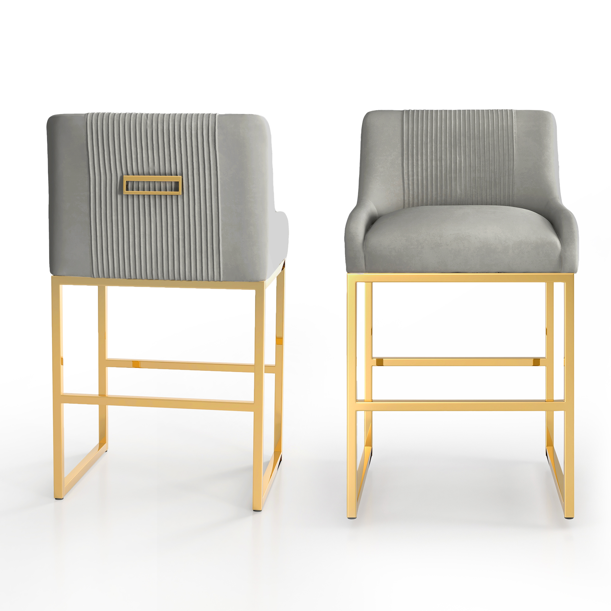 OFM 161 Collection Mid Century Modern 2 Pack 26" Low Back Bentwood ...