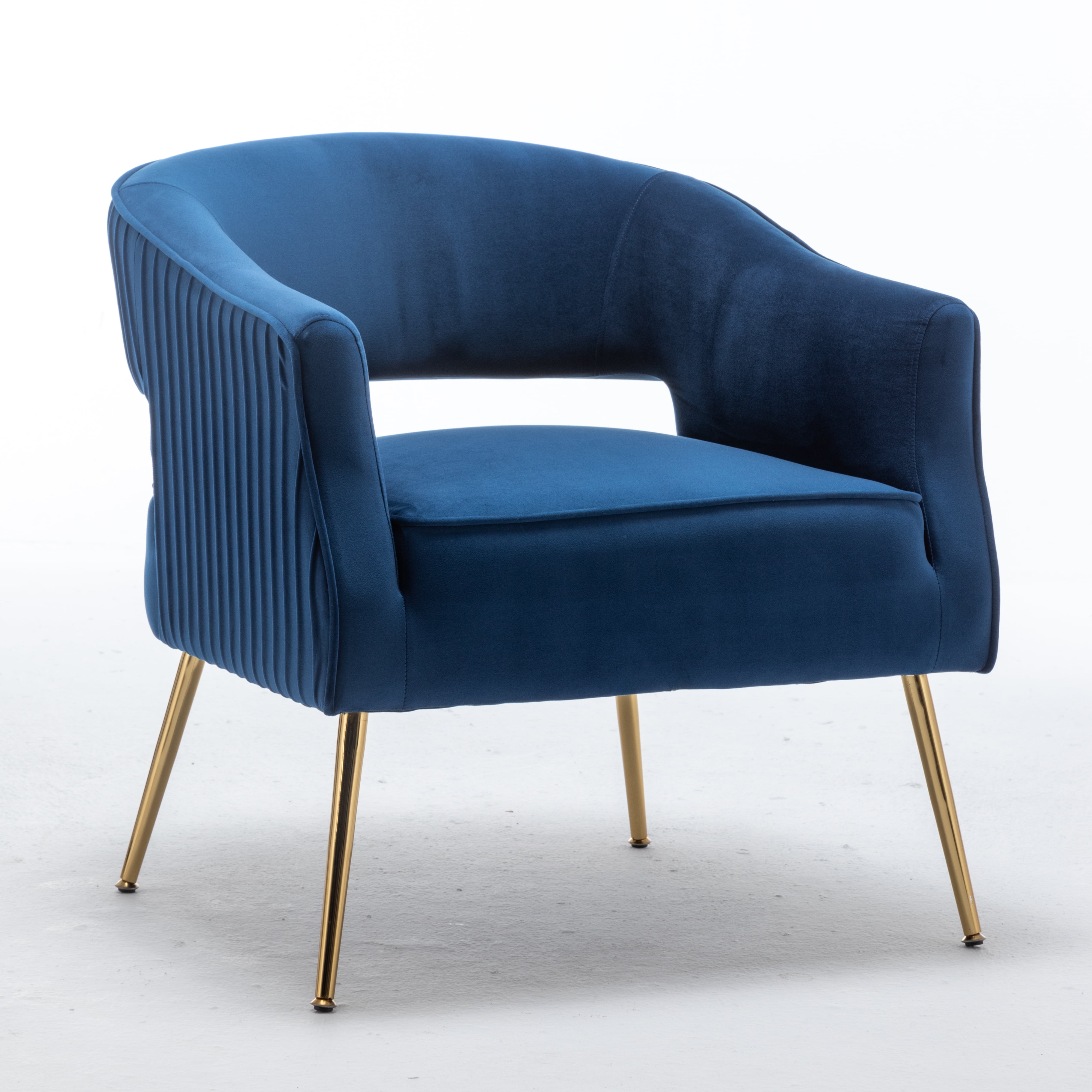 SEYNAR Velvet Accent Chair ,Upholstered Bucket Side Arm Chair Sofa for ...