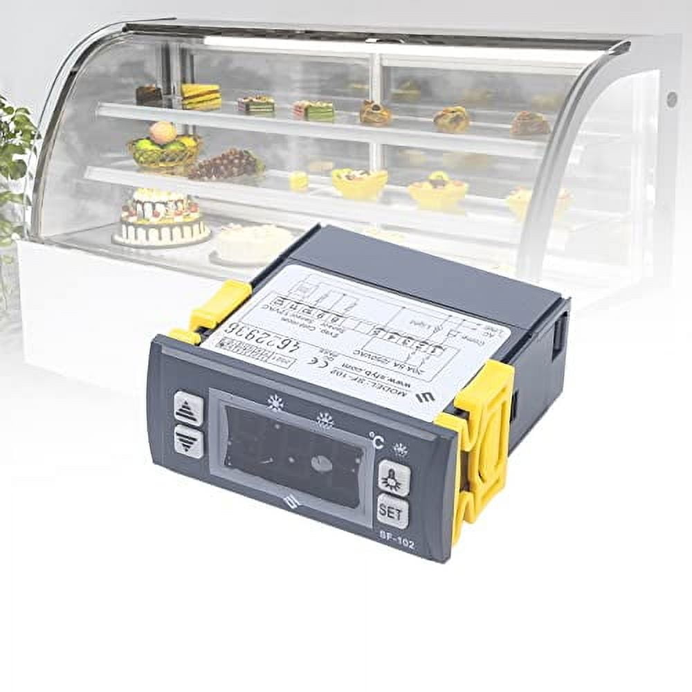 SF-102 Intelligent Display Refrigerator Thermostat, 110V 60Hz Electronic Digital Display ...