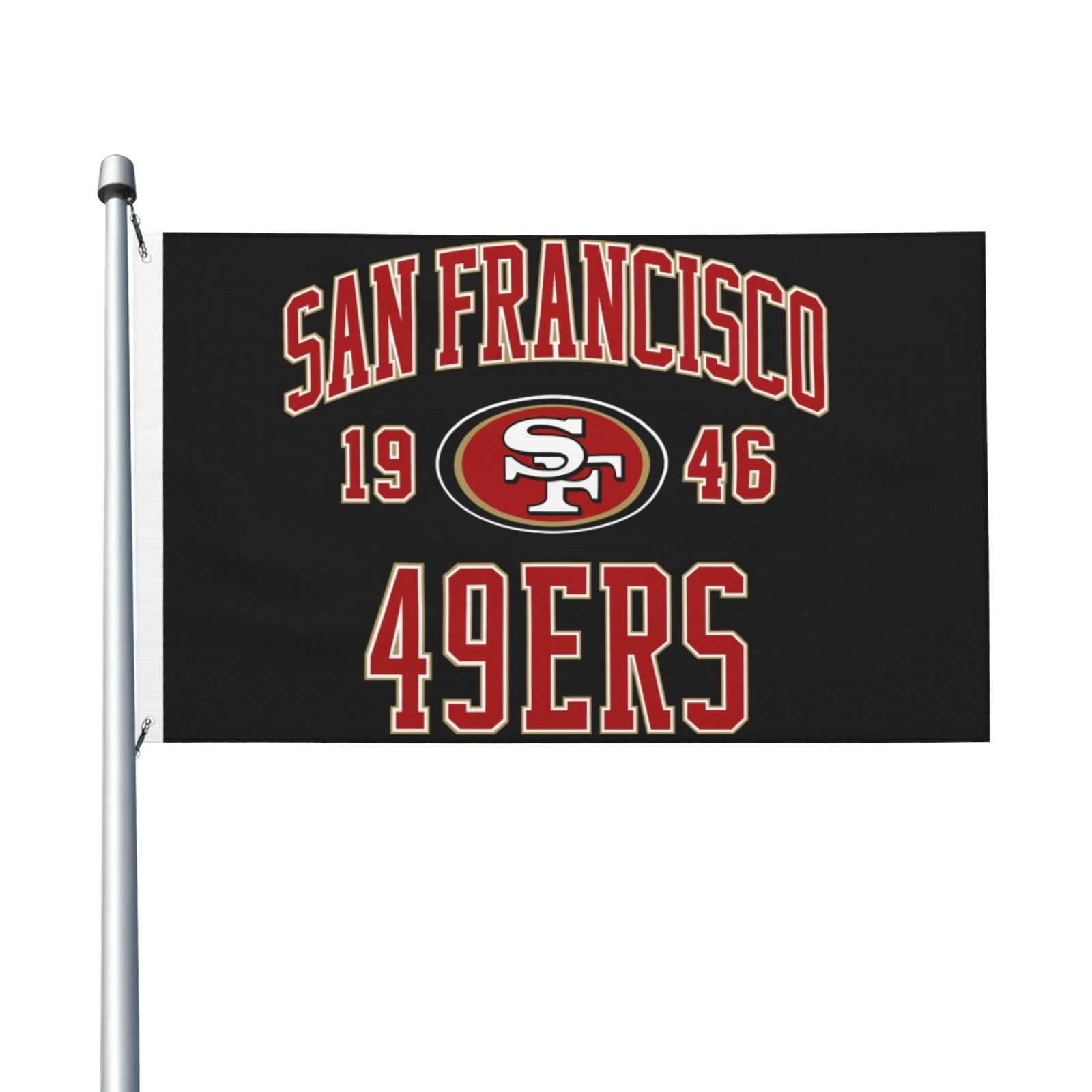 SF_49ers Printing Double Sided Flag 3x5FT Garden Banner Baseball Team ...