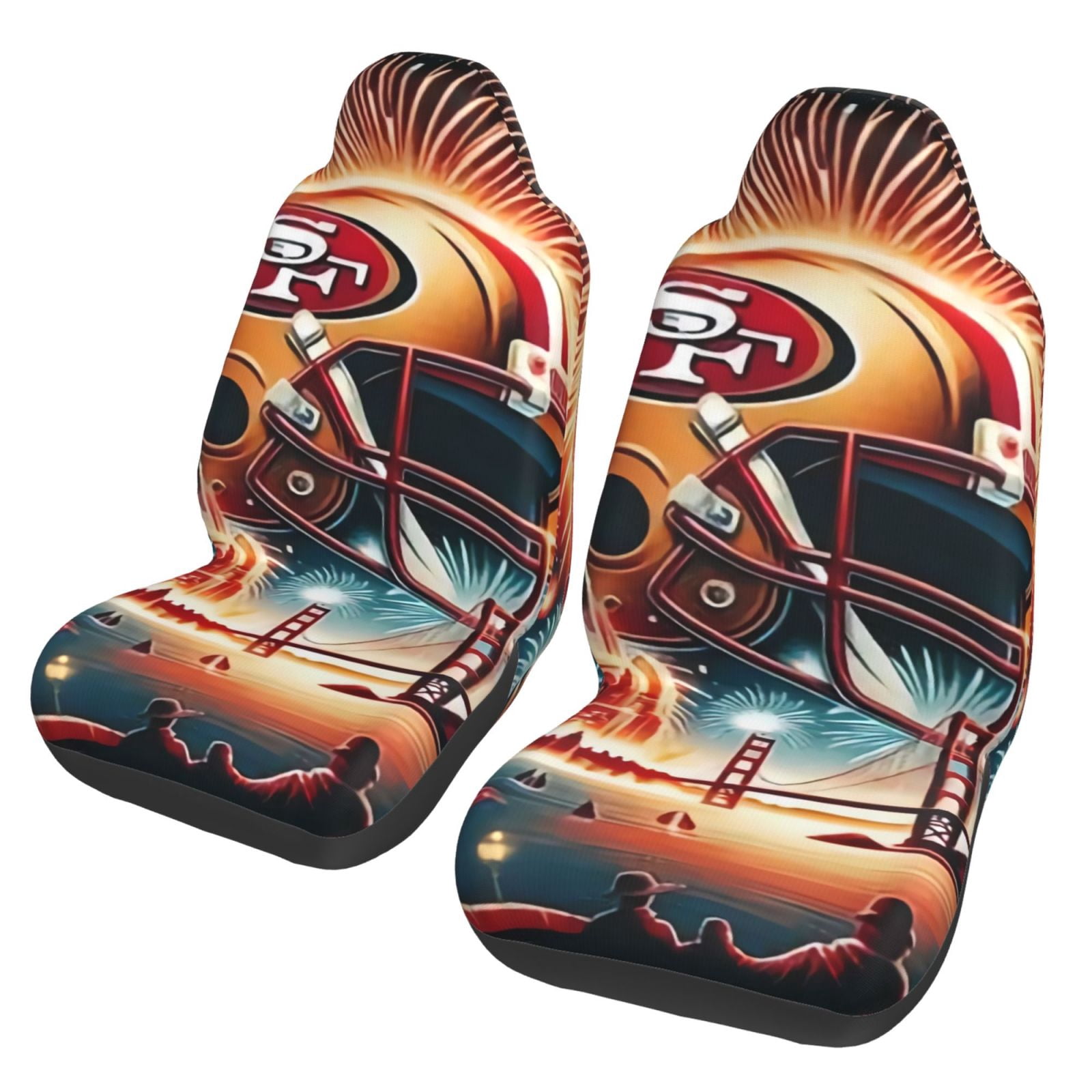 SF 49erss Football Team Car Seat Protectors, Fabric Non-slip Waterproof ...