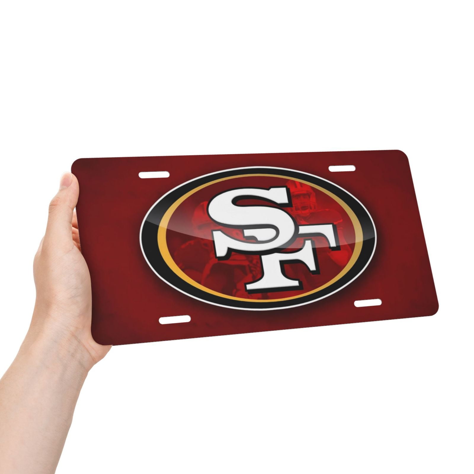 SF 49erss Football Team Fan Car License Plate - Car Aluminum Decorative ...