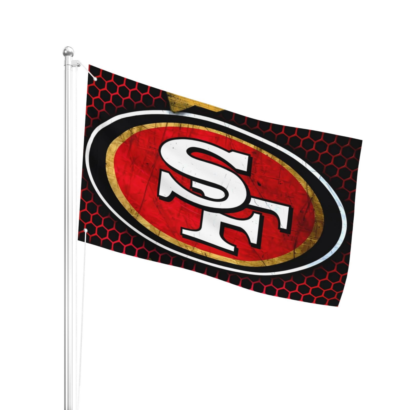 SF 49erss Football Team Graphic 3-Ply Double Sided Flag 2x3ft in ...