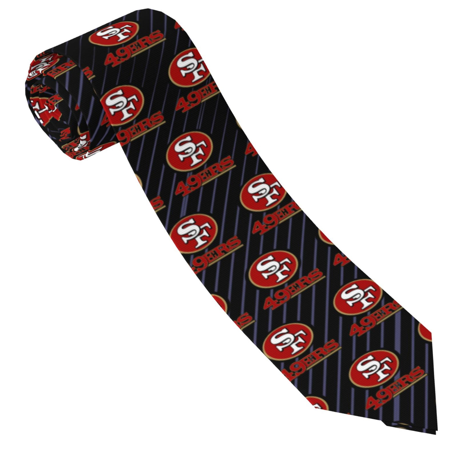 SF 49erss Men's Twill Tie, Customized Football Team Logo, Suitable for ...