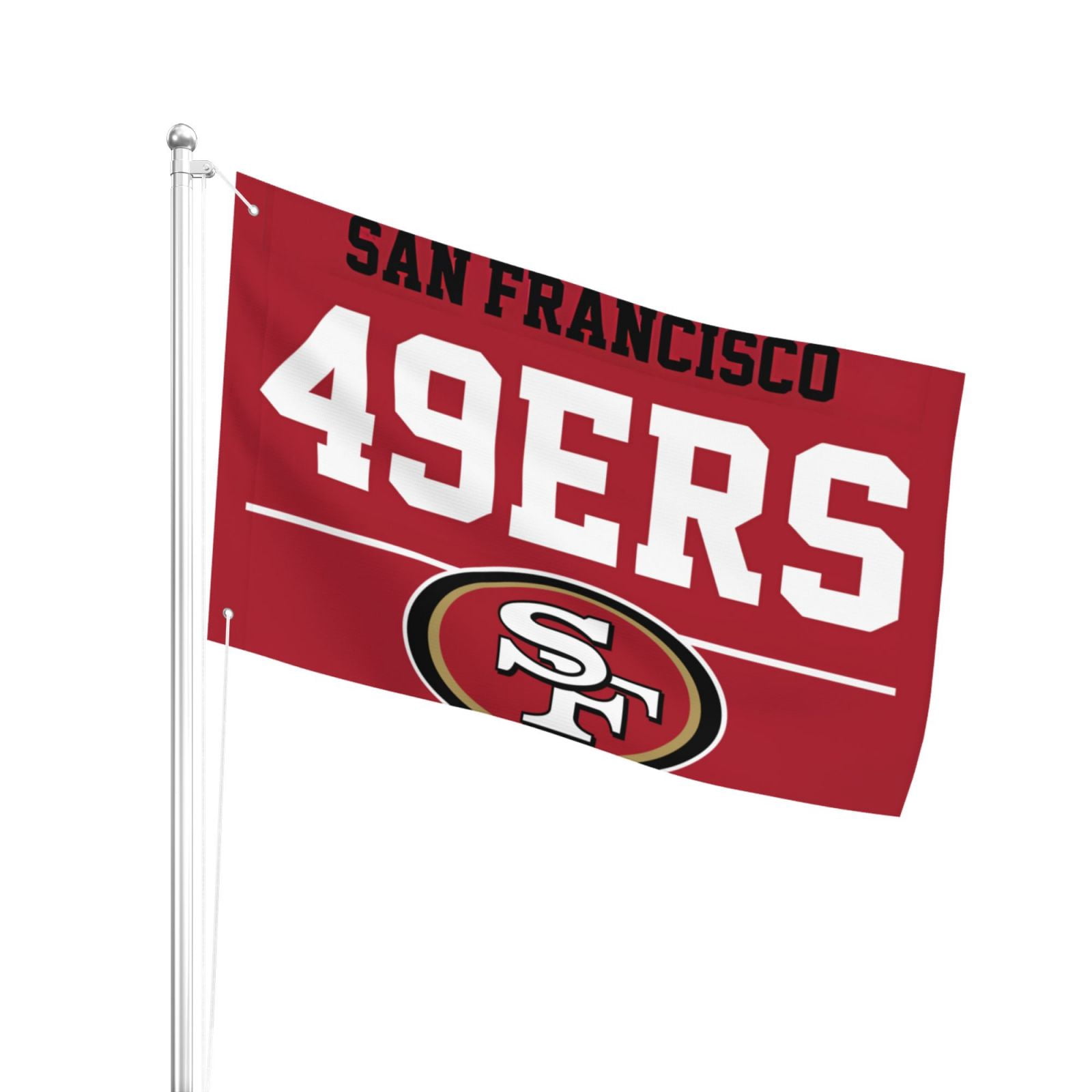 SF_49erss Three Layer personalized Double Sided Flag Football Fans ...