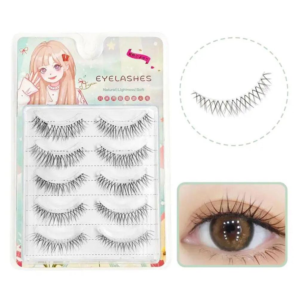 SF 5 Pairs Little Demon Fake Eyelashes Simulation Eyelashes Cosplay ...