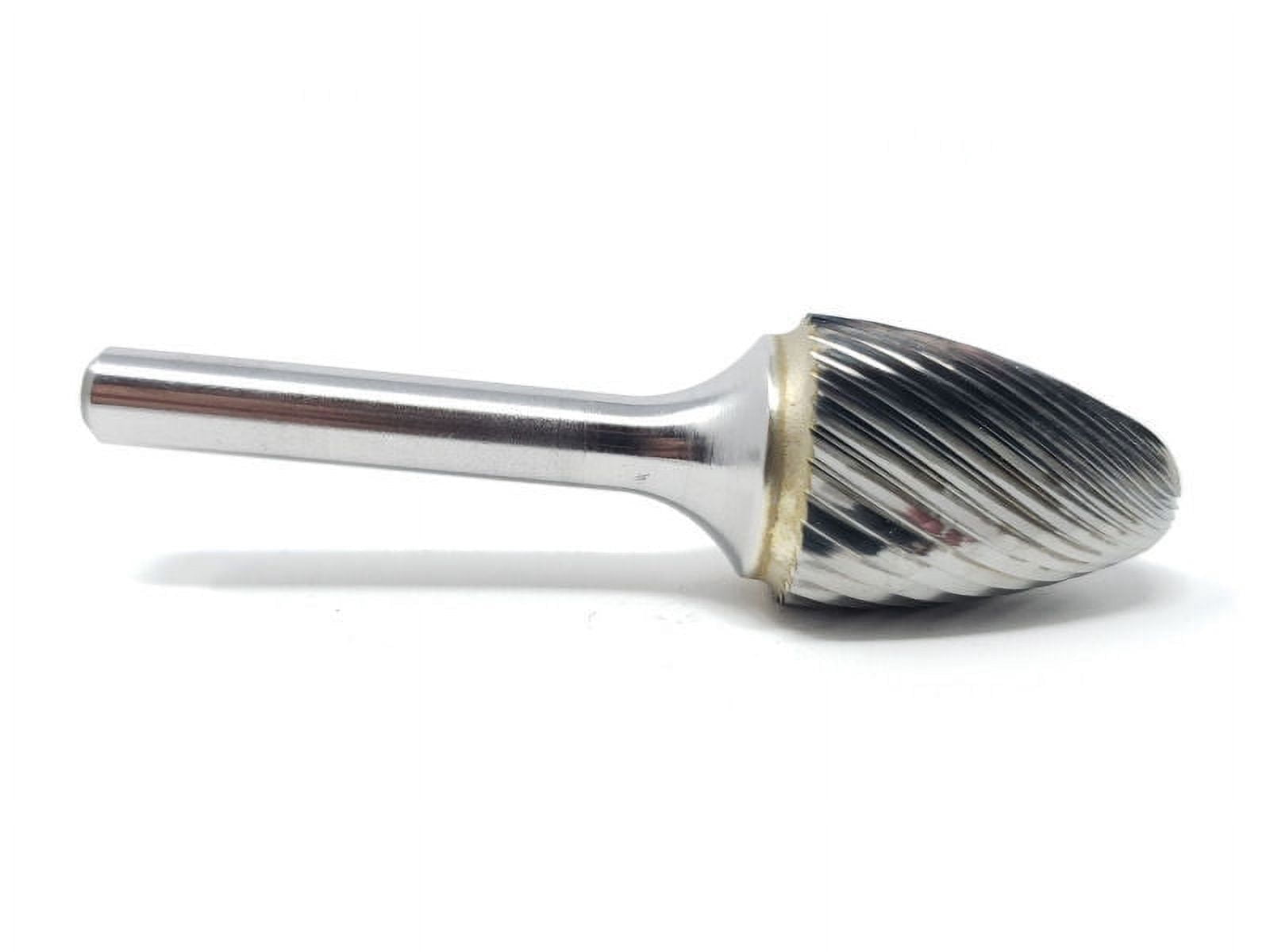 HELONGCO Single Cut Tree Radius End Carbide Burr Bit, SF-7, 3/4" x 1 ...