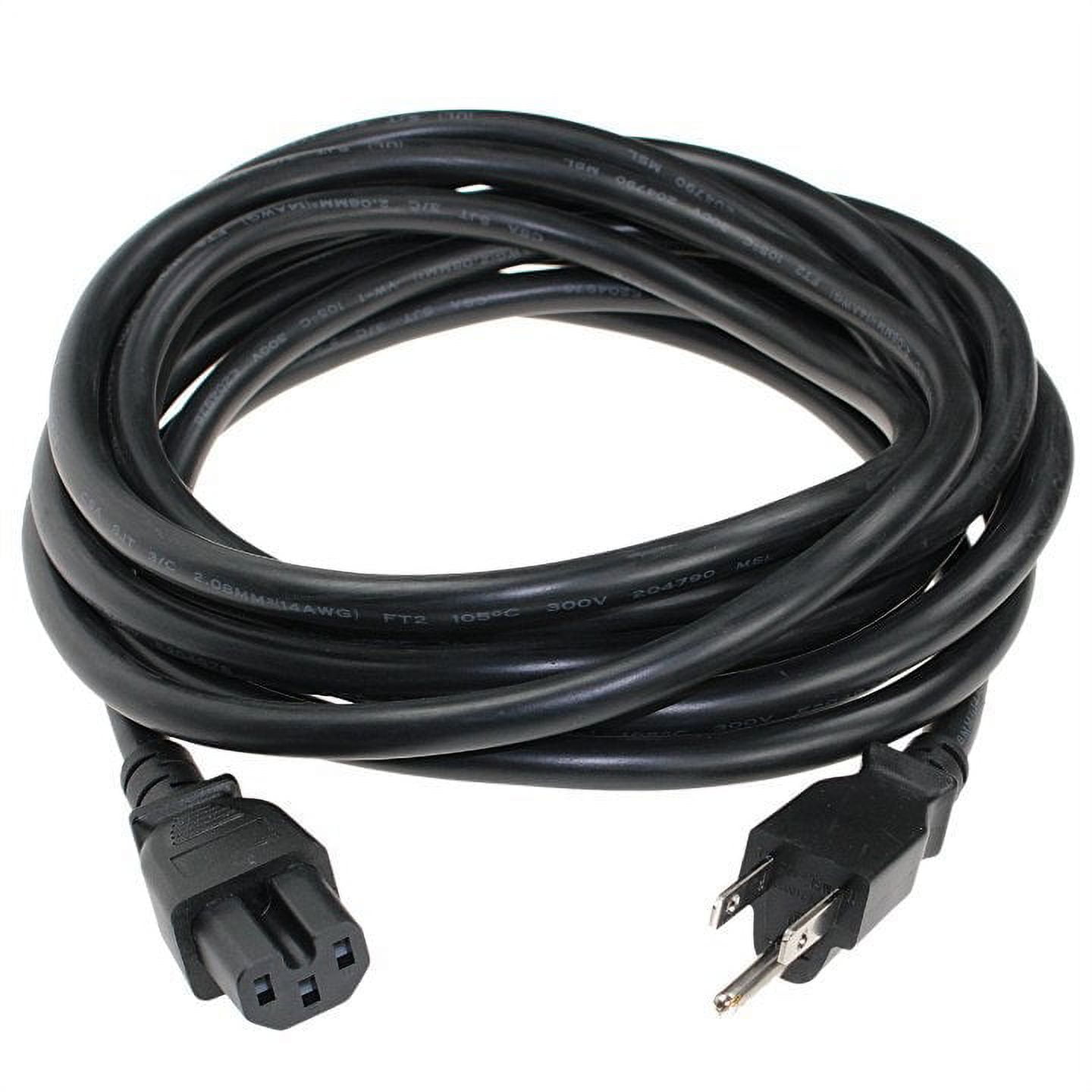 SF Cable 15 feet NEMA 5-15P to C15 Power Cord - Walmart.com