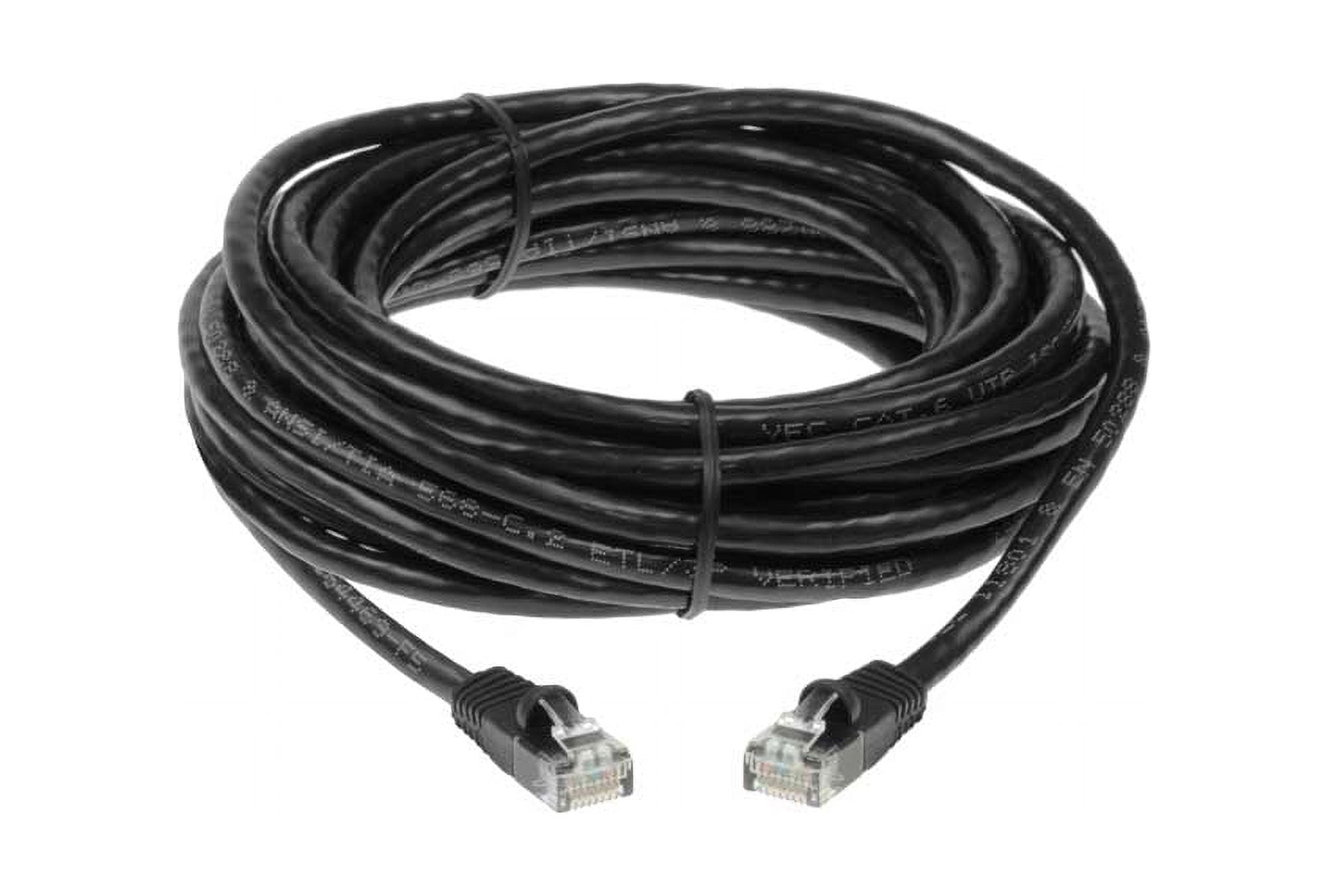 SF Cable Cat6 UTP Ethernet Cable, 200 feet - Black - Walmart.com