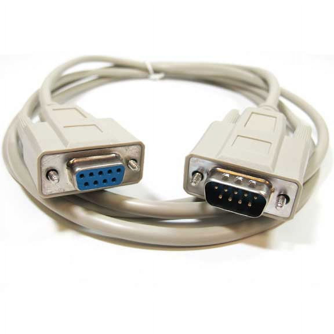 SF Cable DB9 M/F 9C Serial Straight Thru Extension Cable, 100 feet - Walmart.com