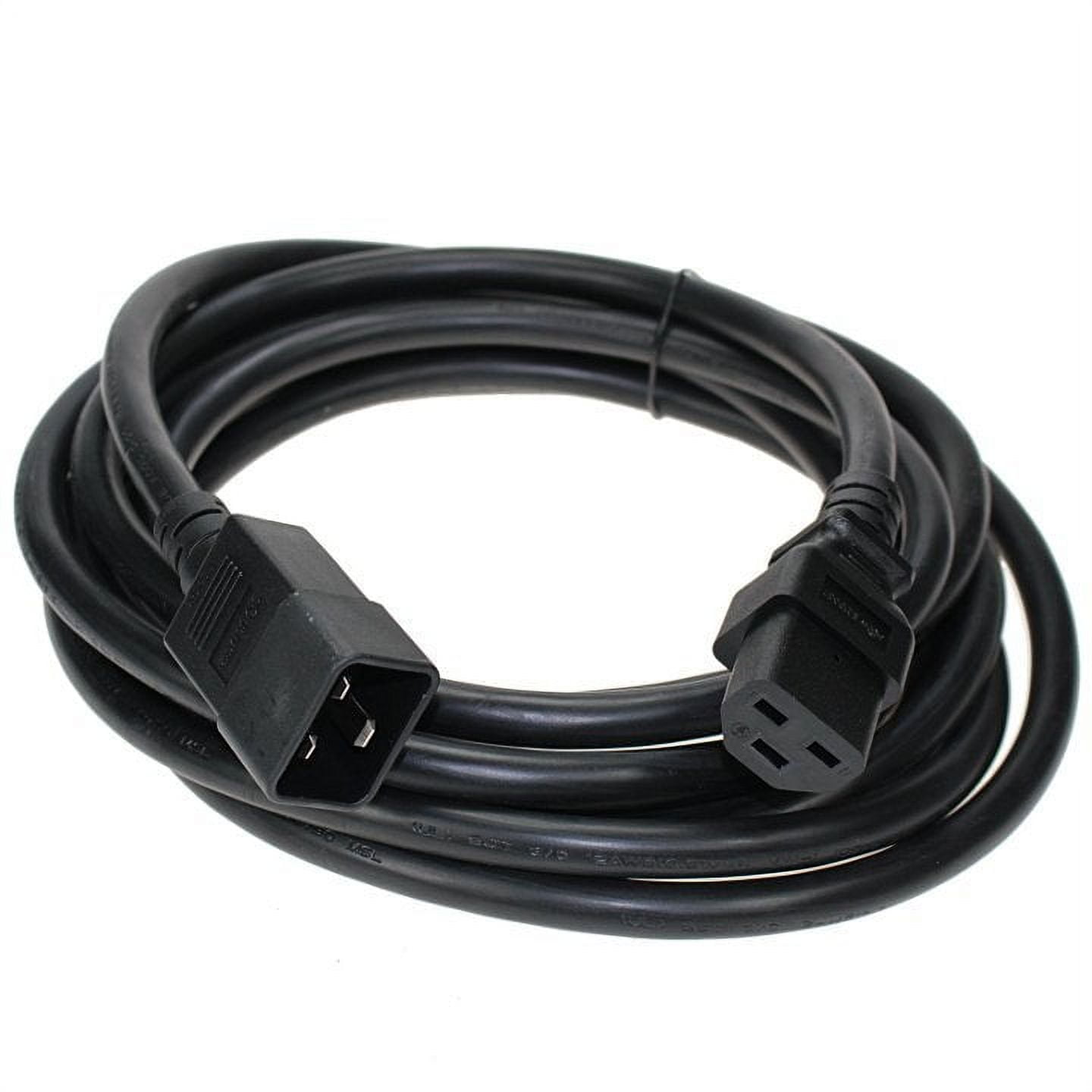 SF Cable IEC C20 to C21 Power Cord, 15 feet - 12 AWG 20A 250V - Walmart.com