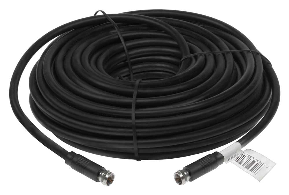 SF Cable RG6 M/M UL F-Type Coaxial Cable, 25 feet - Black - Walmart.com