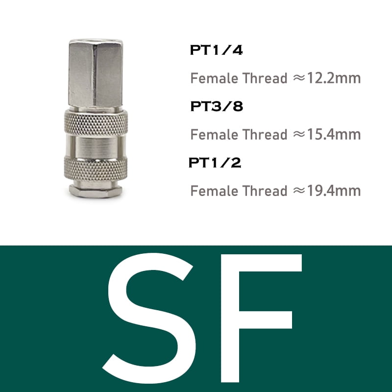 SF EU-12mm-EU Standard European Type Pneumatic Fitting, Quick Coupling ...