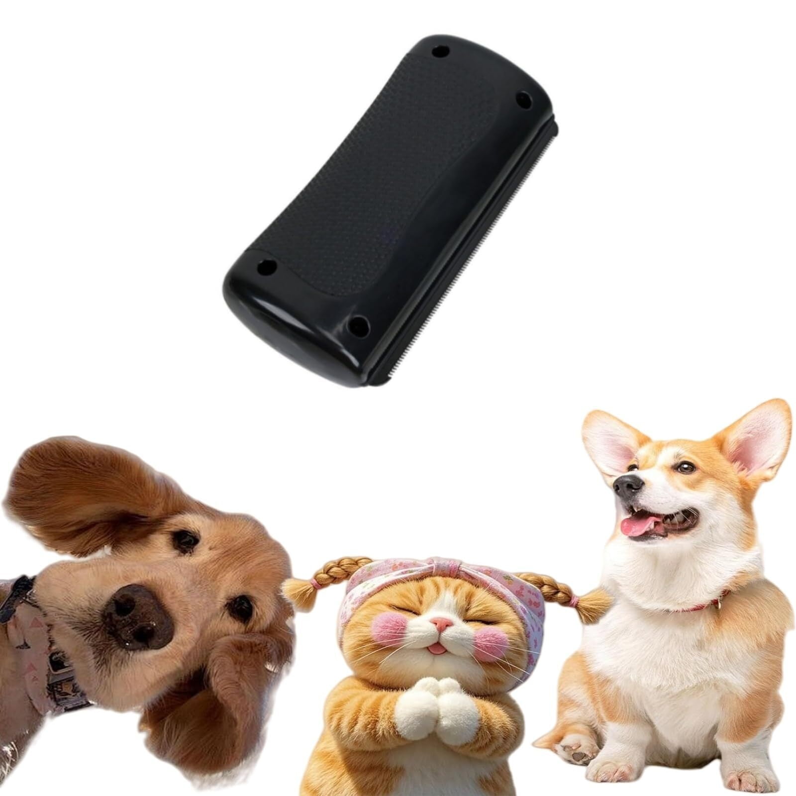 SF Groompro Deshedding Brush, Rhykin Groom Pro Pet Brush, Black, All Hair Types, Pet Owners ...