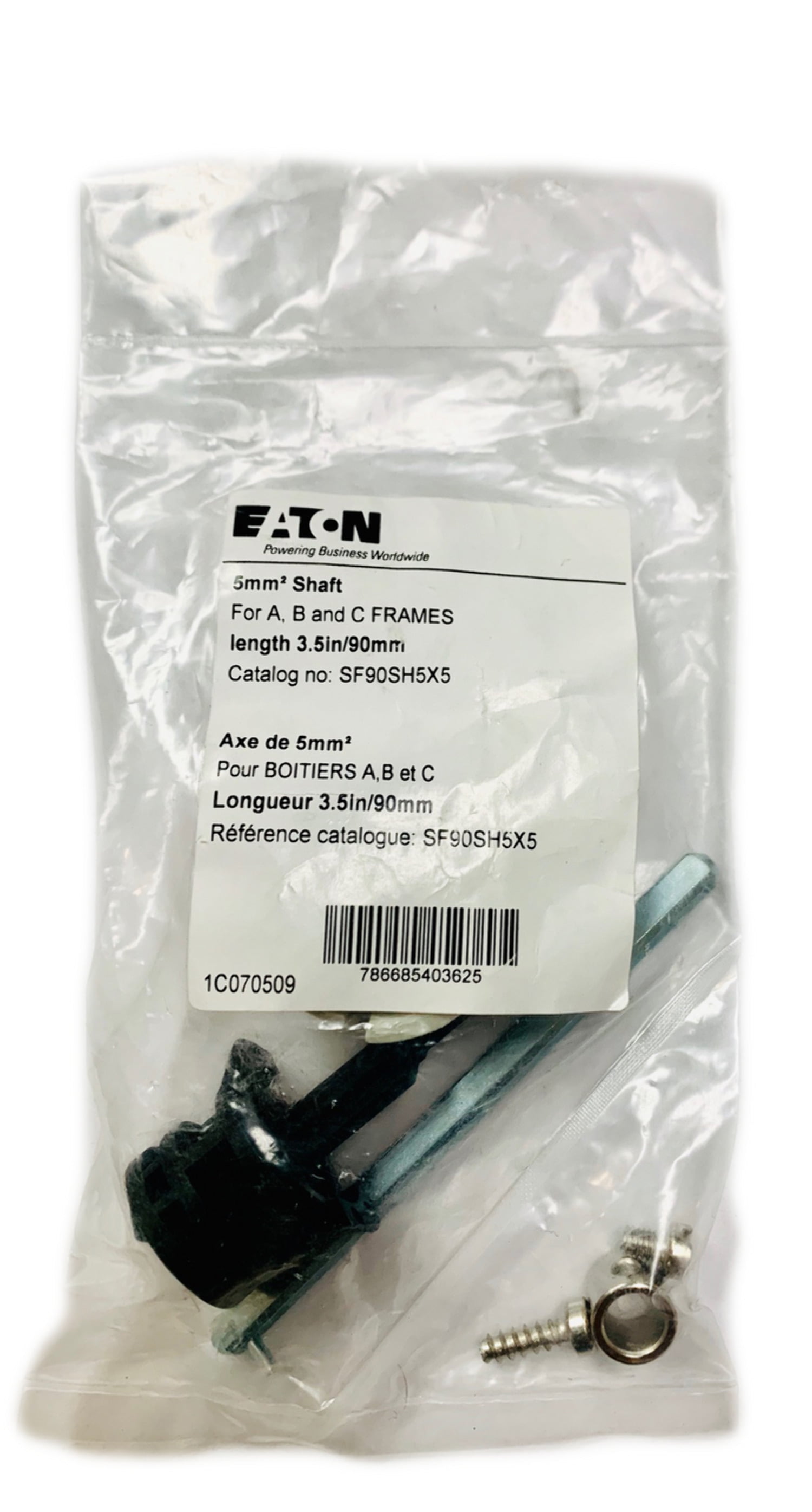 SF90SH5X5 Shaft, 90mm (3.5), Use W/ Selector Handles For R5/R9, 5X5 ...