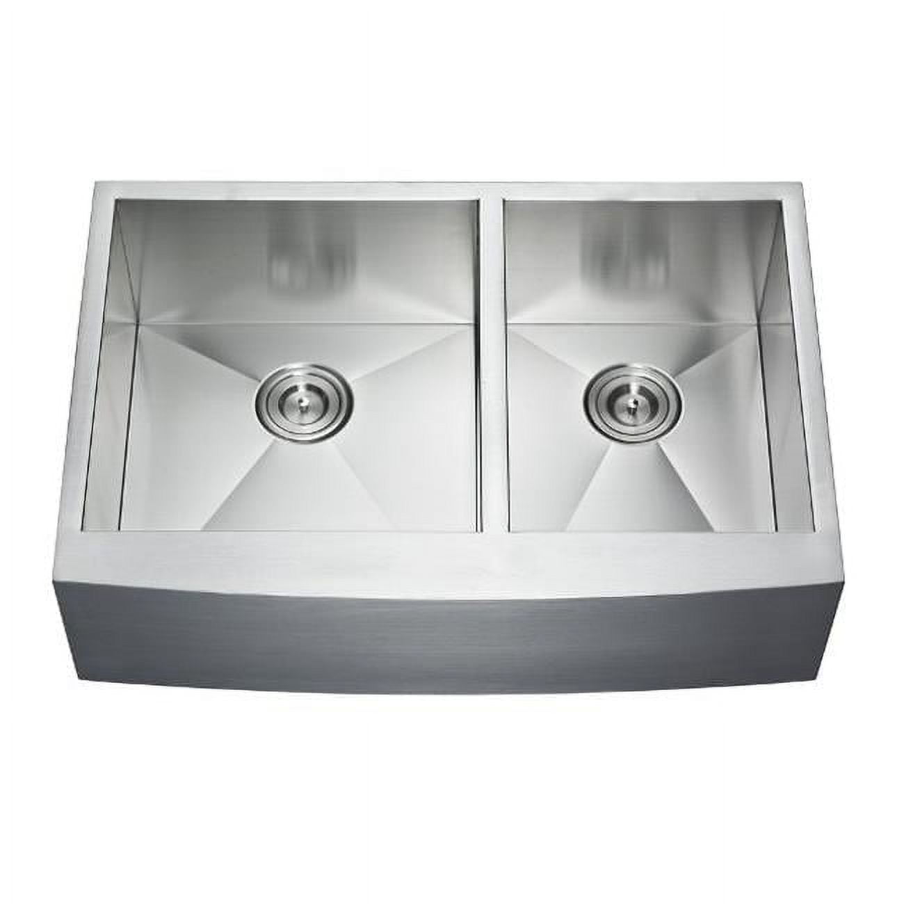 SFC Stainless Steel Double Bowl Kitchen Sink, Deep, 32.875 x 22.25 x 10 ...
