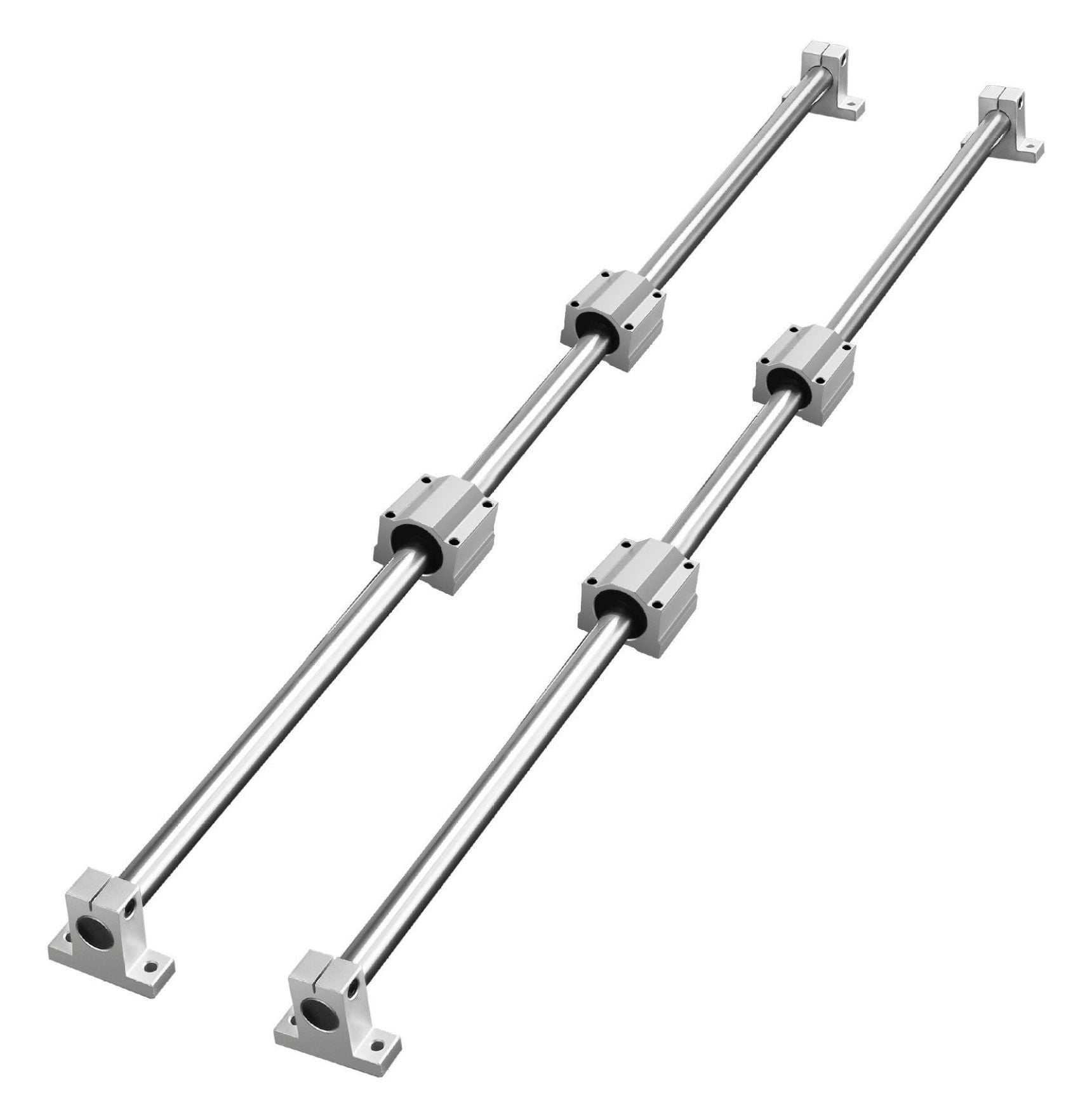SFC16 Linear Guide Rail Kit 1000mm (2pcs Rails + 4 Blocks + Supports ...