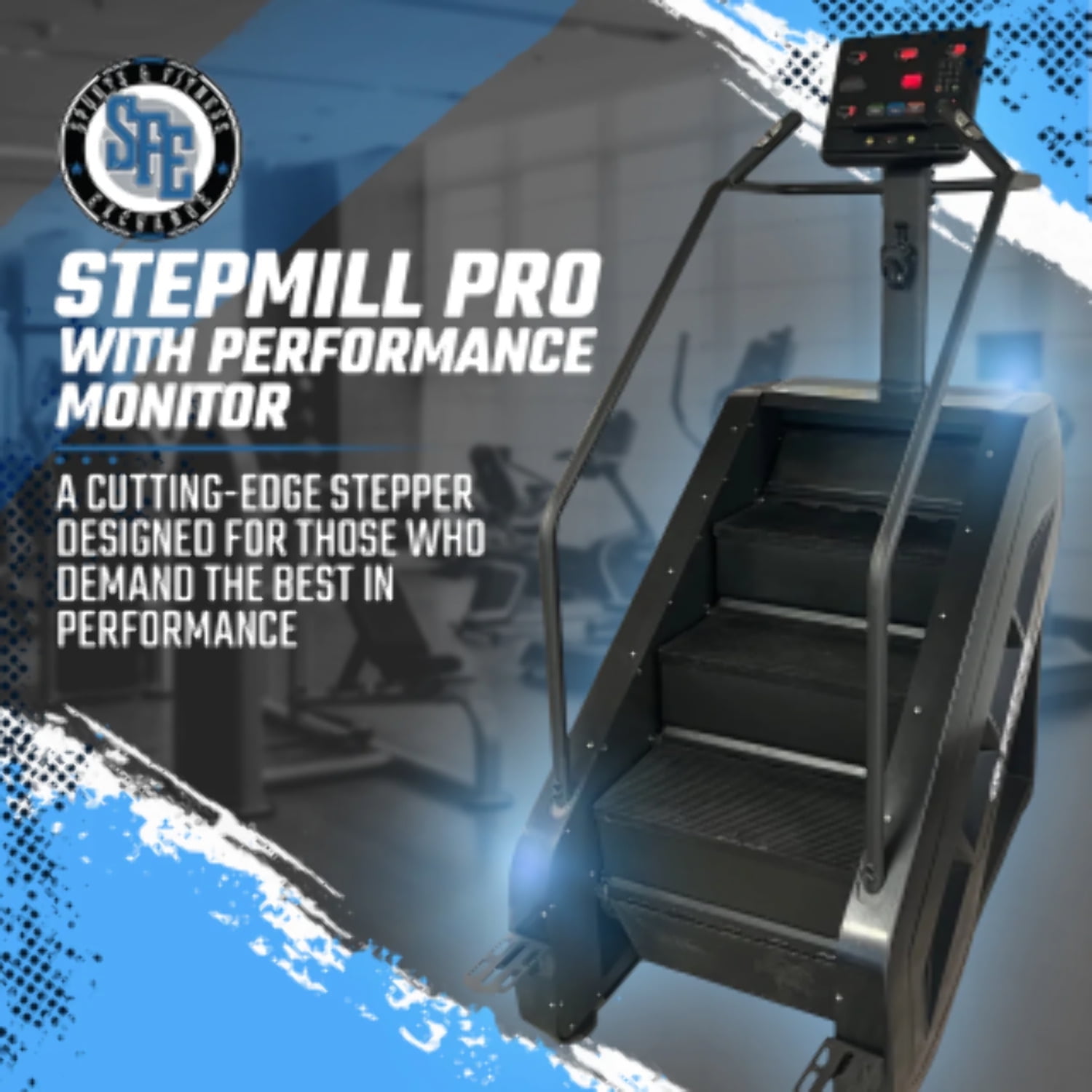 SFE Pro Compact Exercise Stair Stepper Machine w/ Revolving Steps ...