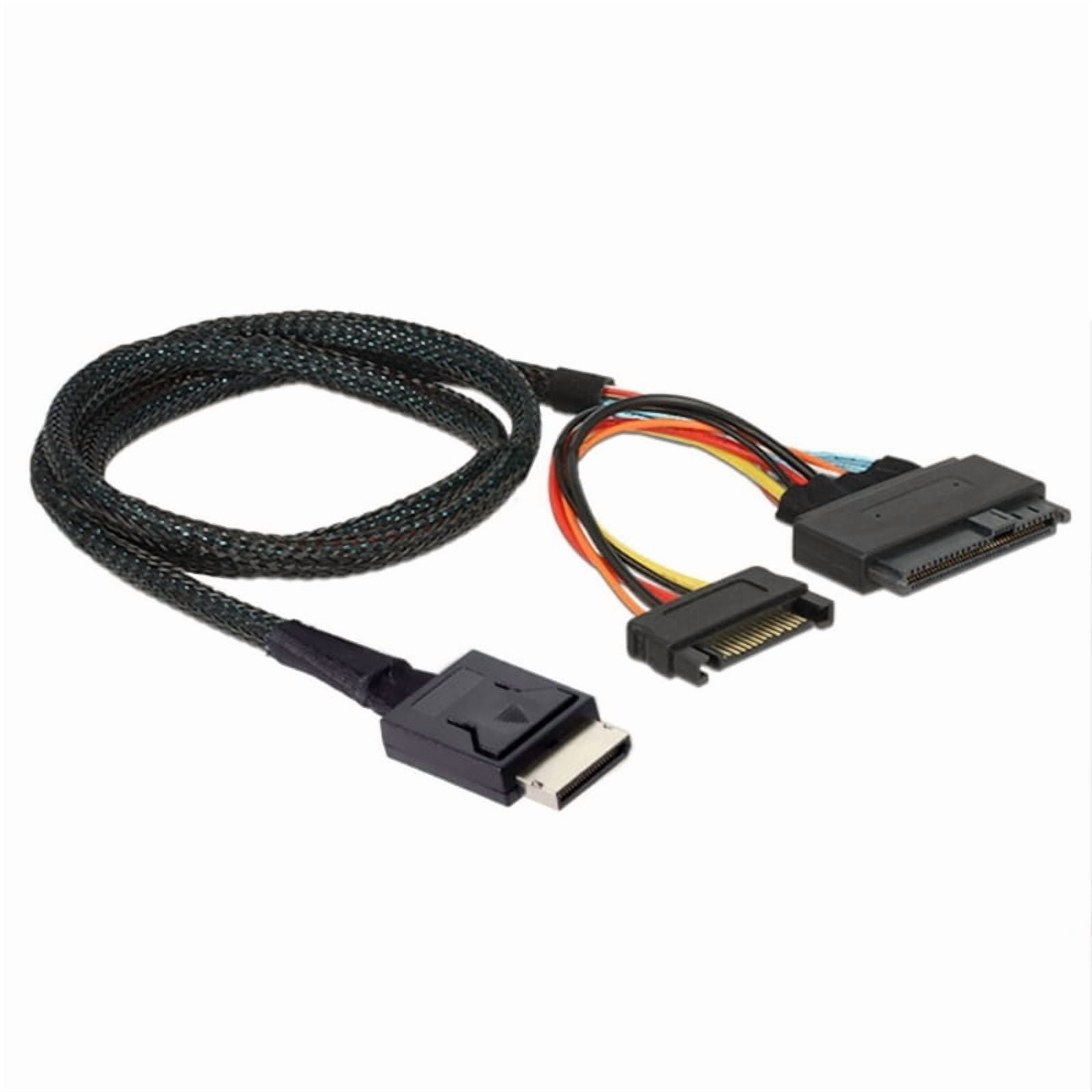 SFF-8611 4I to SFF-8639 with 15 Pin Male Power Cable PCIE Transmission ...