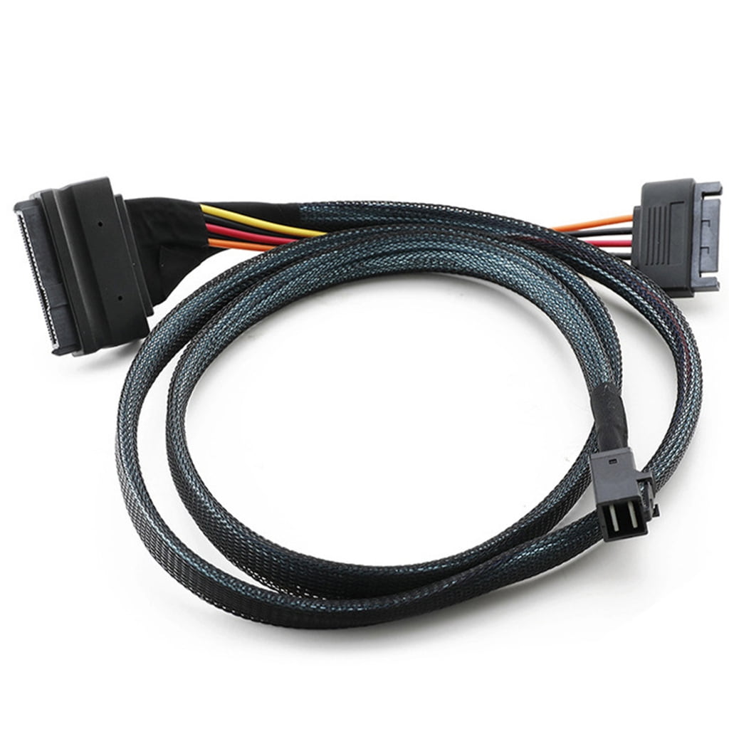 SFF-8643 to SFF-8639 Connector SFF-8639 with 15Pin Power Adapter Cable ...