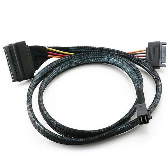 SFF-8643 to SFF-8639 External Adapter with 15 Pin Port for Chassis ...