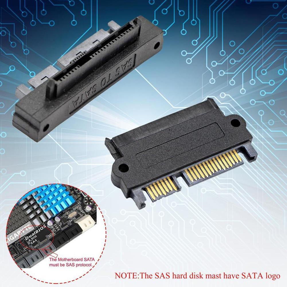 Nuboxa 1x SFF-8482 SAS To SATA 22 Pin Angle 180 DegreeHard Disk ...