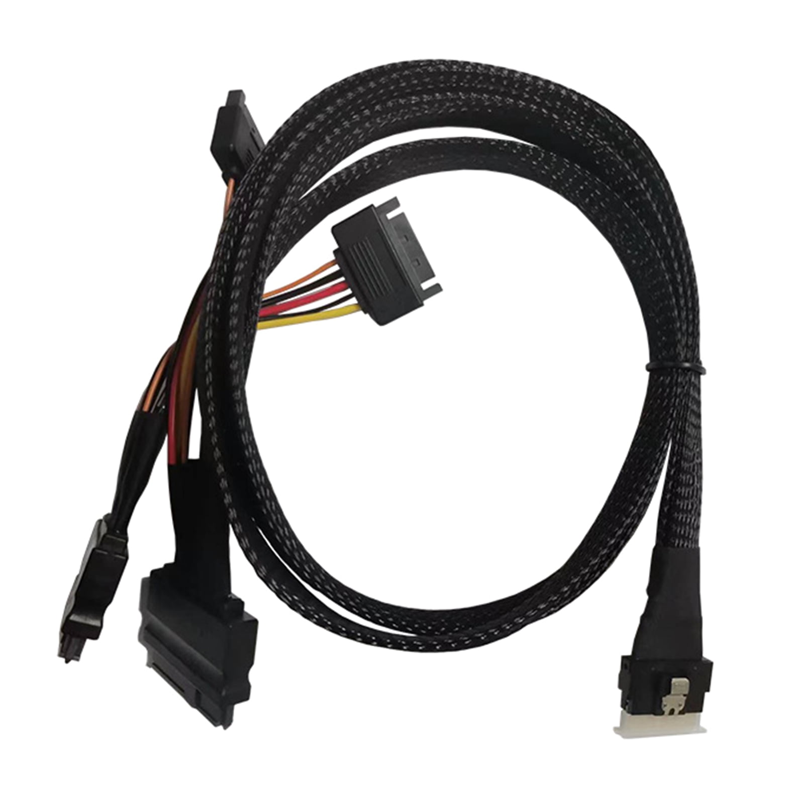 SFF8654(8i) to 2SFF-8639 NVME Data Cable Adapter Cable with Power,80CM ...
