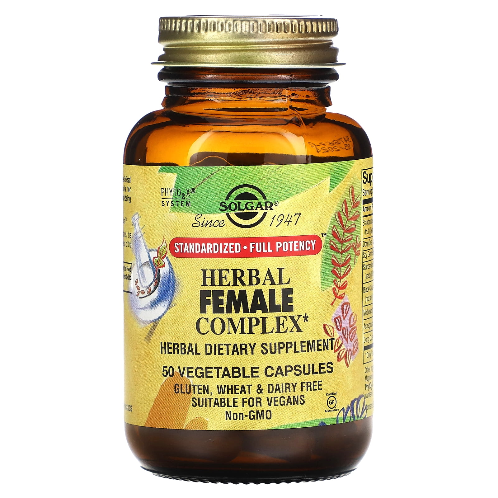 SFP Herbal Female Complex Solgar 50 VCaps - Walmart.com