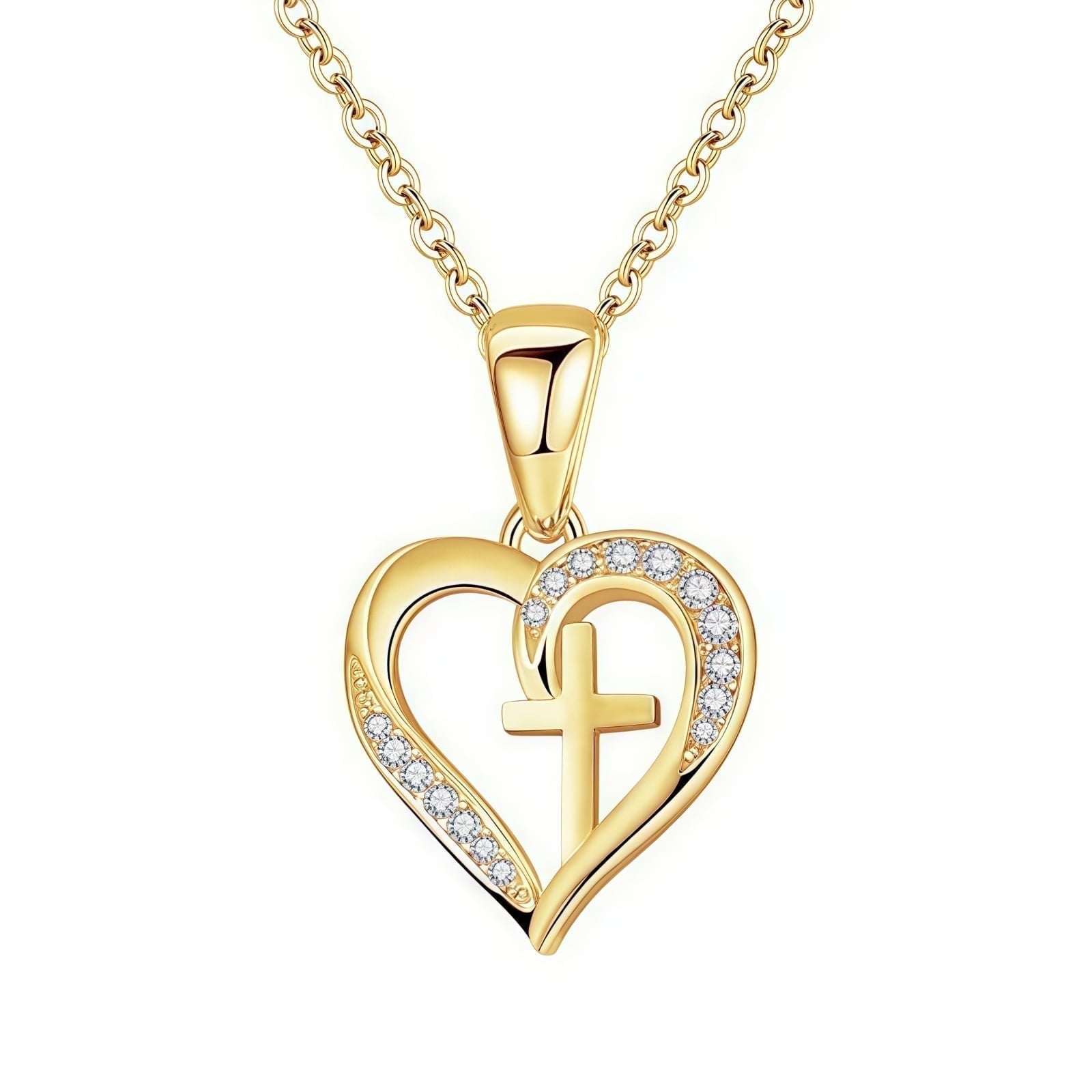 SFTING 925 Sterling Silver Classic Elegantly Valentine's Day Necklace ...