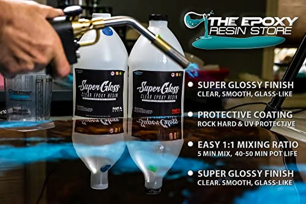 SG-1 Super Gloss UV and Moisture Resisting Glass Like Non Toxic for Bar ...