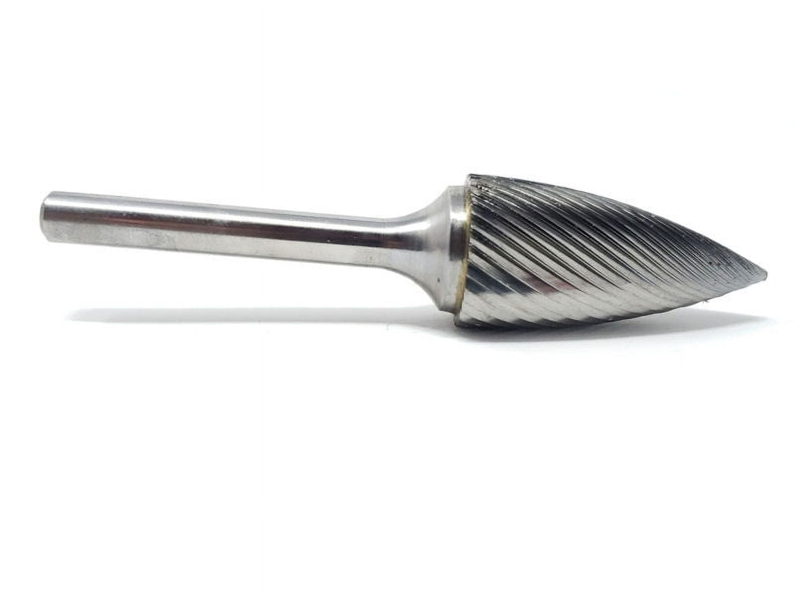 HELONGCO SG-15 Single Cut Tree Pointed Carbide Burr Bit, 3/4" x 1 1/2 ...