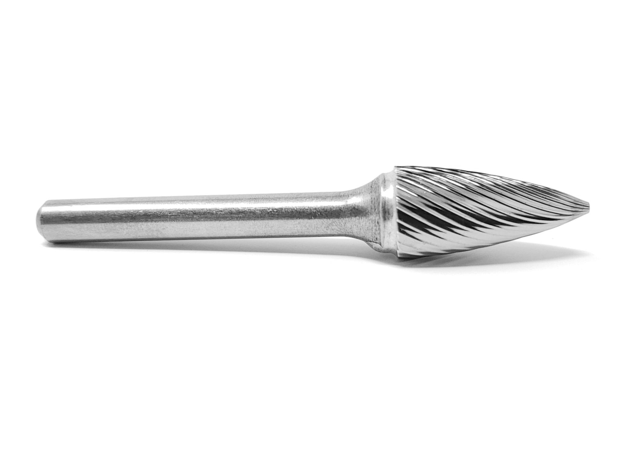 HELONGCO SG-5 Single Cut Tree Pointed Carbide Burr Bit, 1/2" x 1 ...