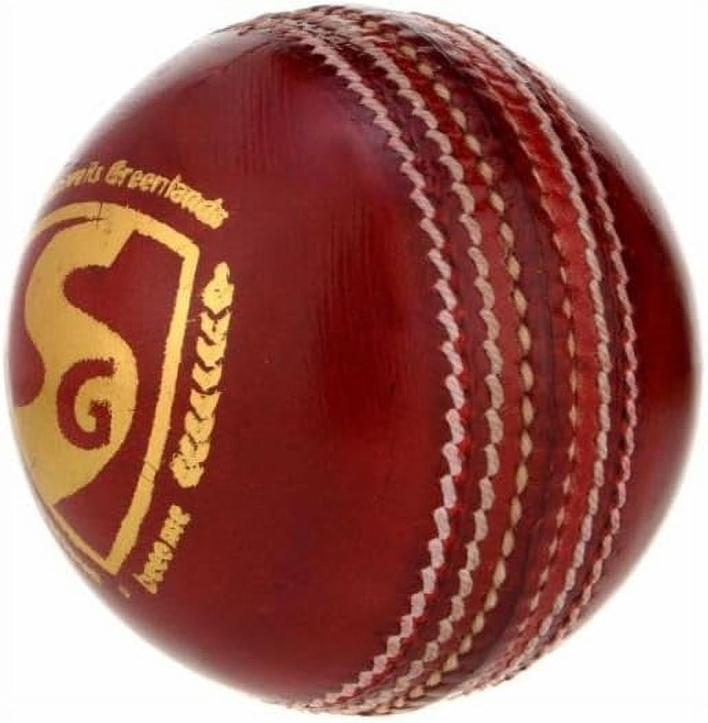 SG Cricket Shield 20 Premium Leather Ball (Red Color) - Walmart.com