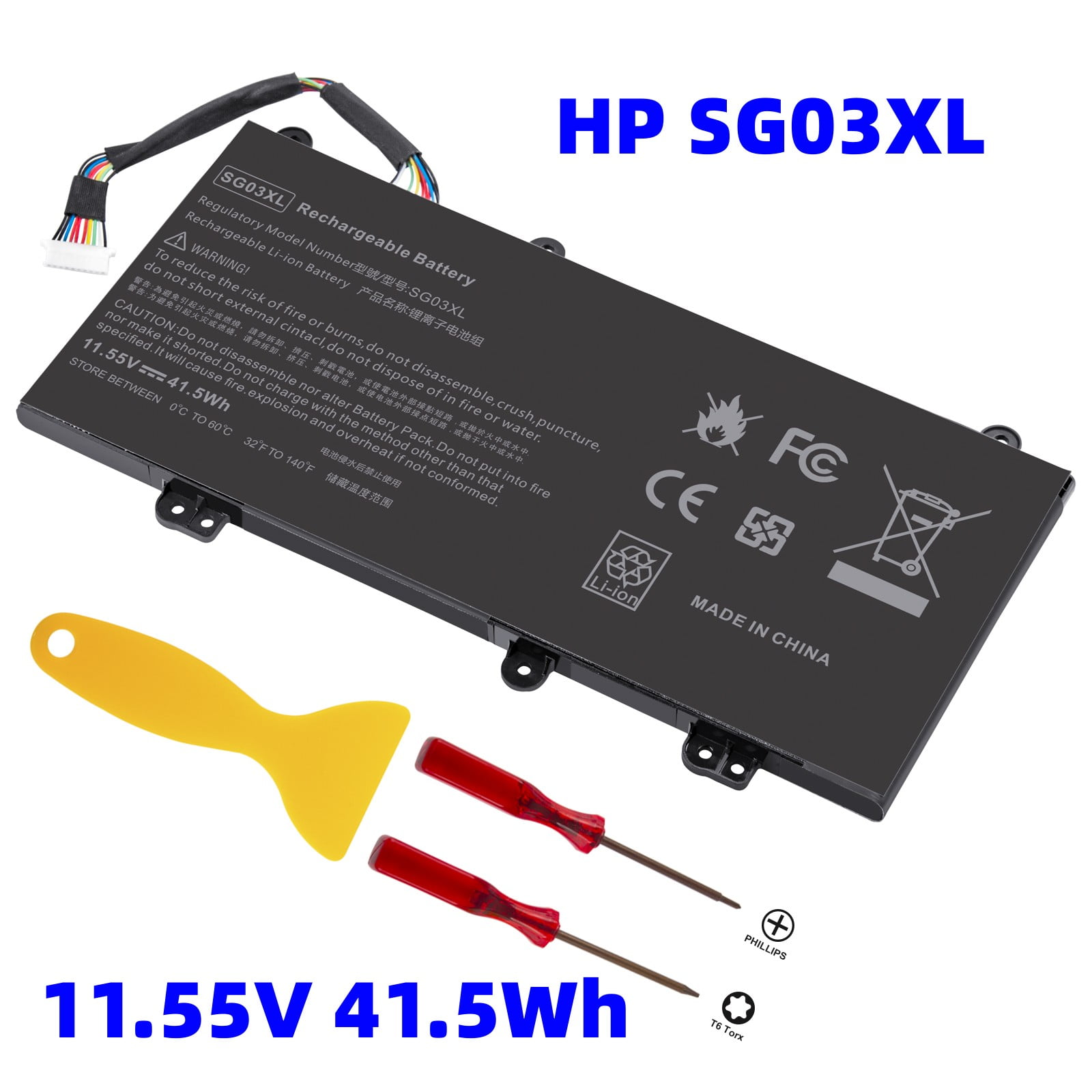 11.55V SG03XL Battery for HP ENVY 17-U108CA 17-U175NR 17-U177CL 17 ...