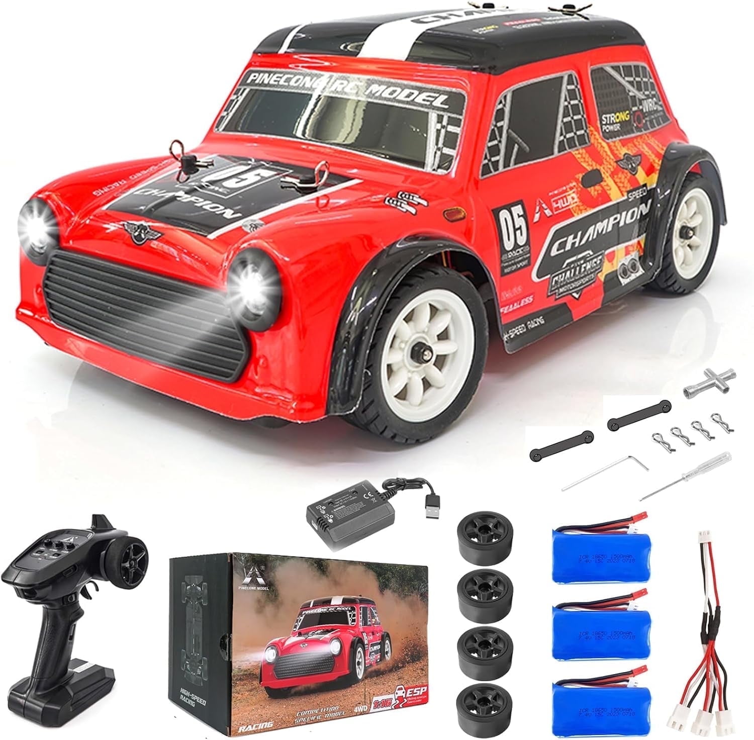 SG1605 Pro Brushless RC Car with Gyro 1/16 RC Drift Car for Adults Max ...