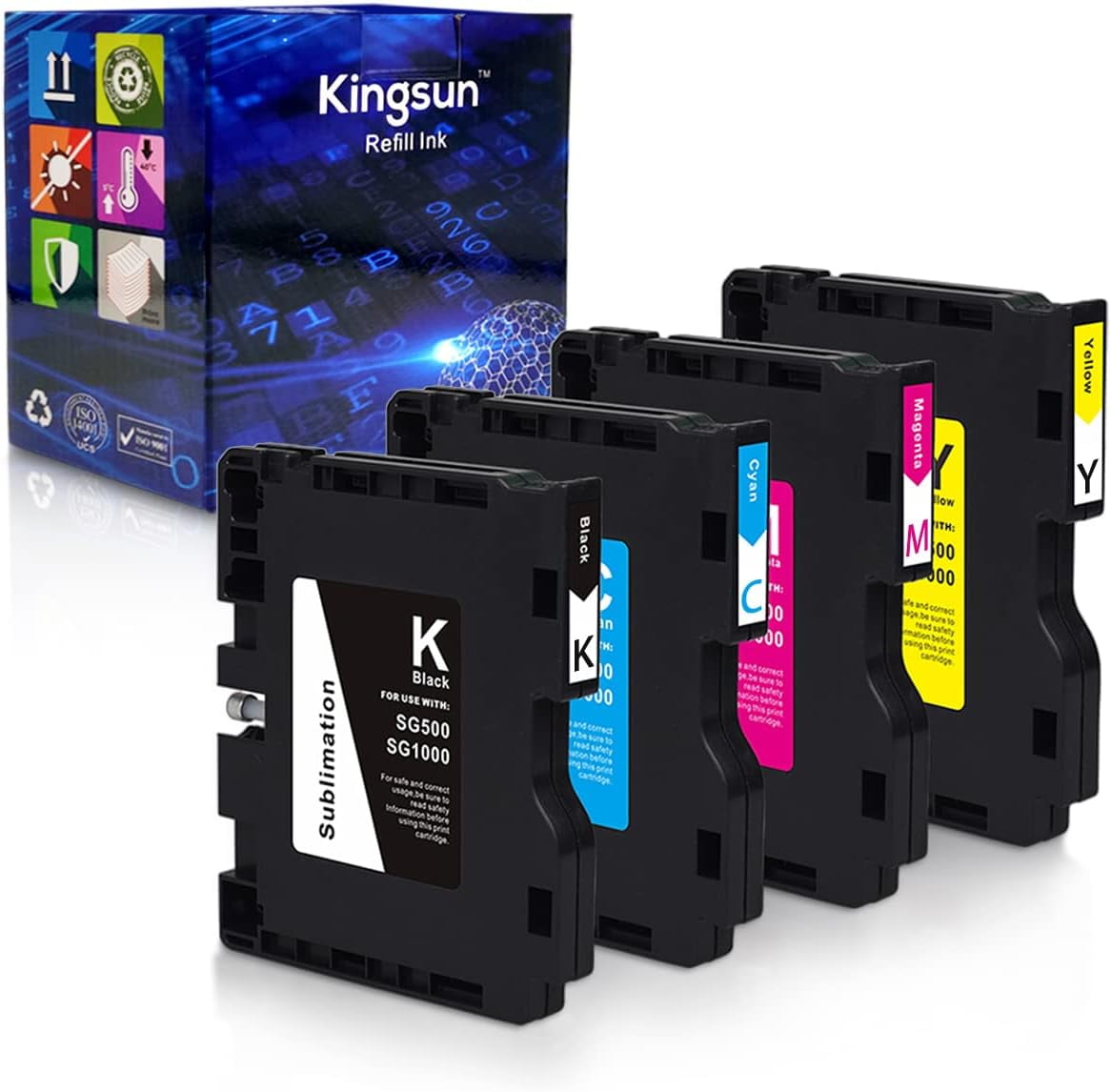 SG500 SG1000 Upgraded Chip Sublimation Ink Cartridge Compatible for ...