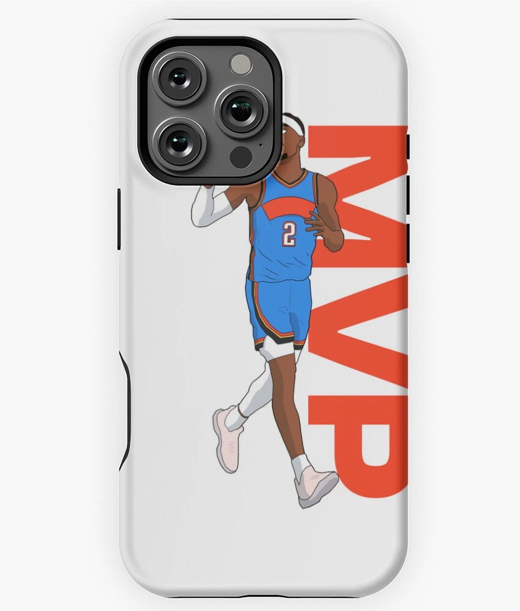 SGA for MVP Cartoon Style Basketball Phone Case for iPhone 16 15 14 13 ...