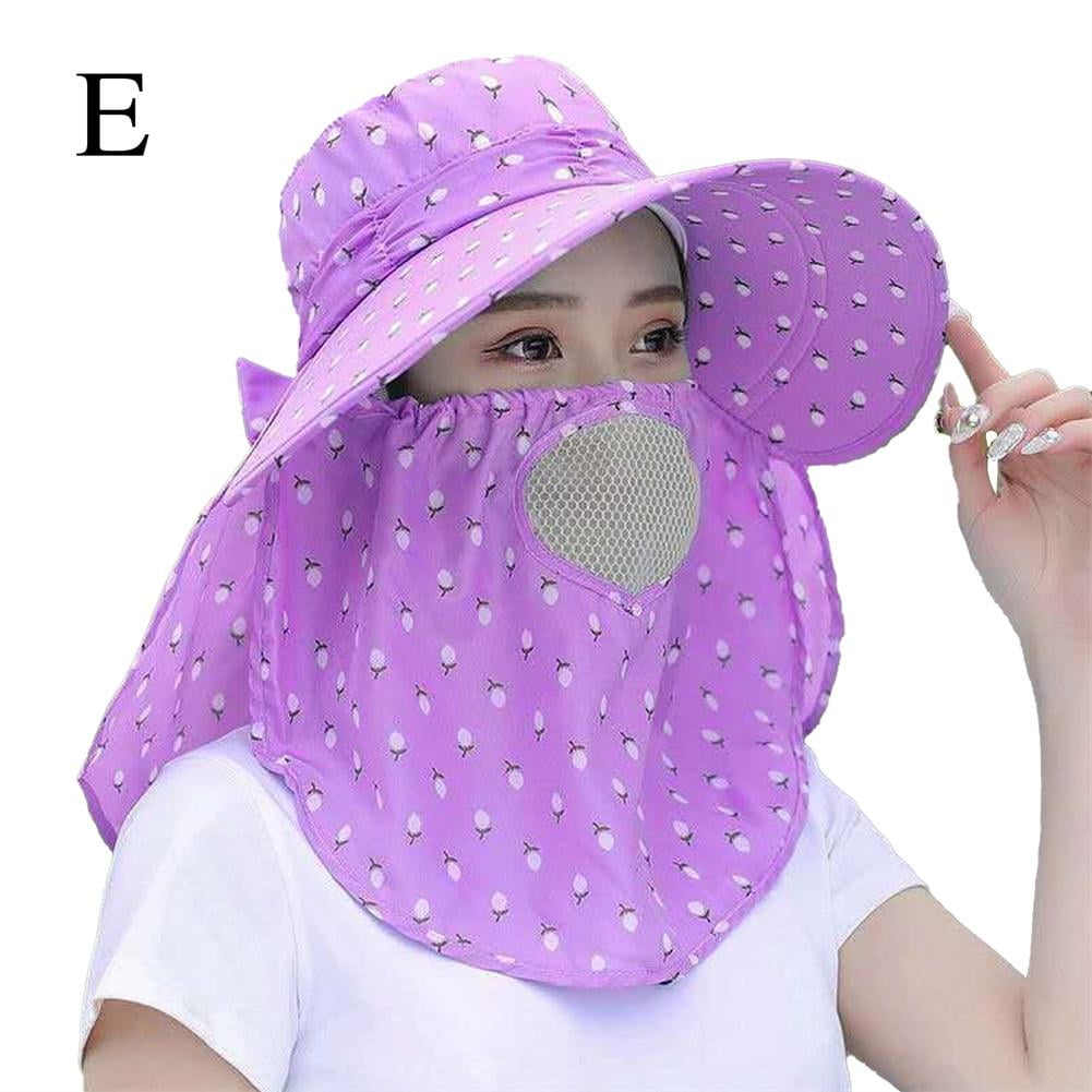 SGACAI Outdoor Uv Protection Sun Hat Neck Face Flap Wide Brim Hik For ...
