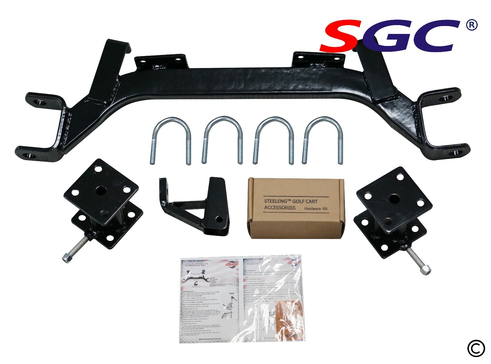 SGC 4" Drop Axle Lift Kit for EZGO Marathon Golf Cart Electric Model ...