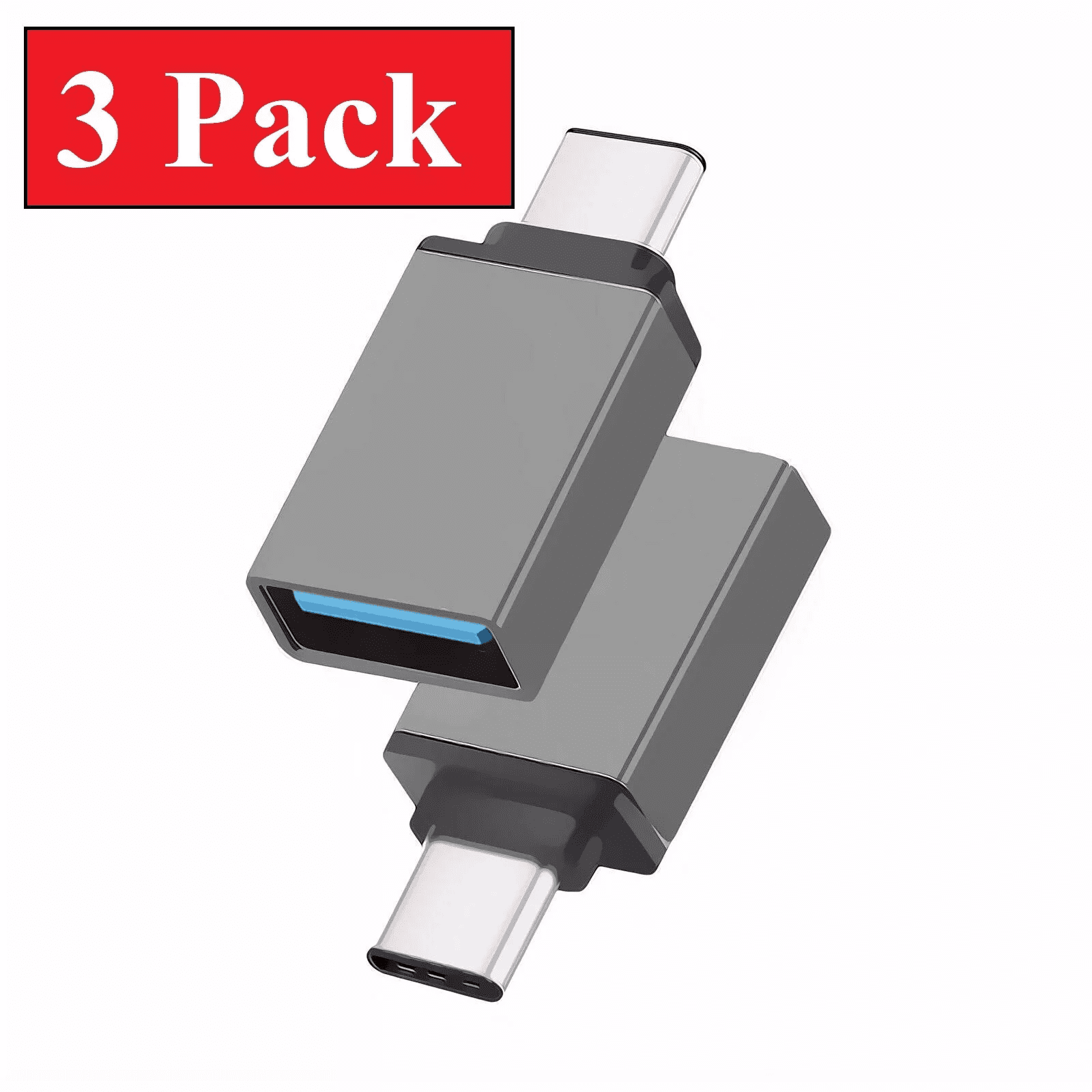 SGELECTRONIX 3-Pack USB-C 3.1 Male to USB A Female Adapter Converter OTG Type C Android Phone ...