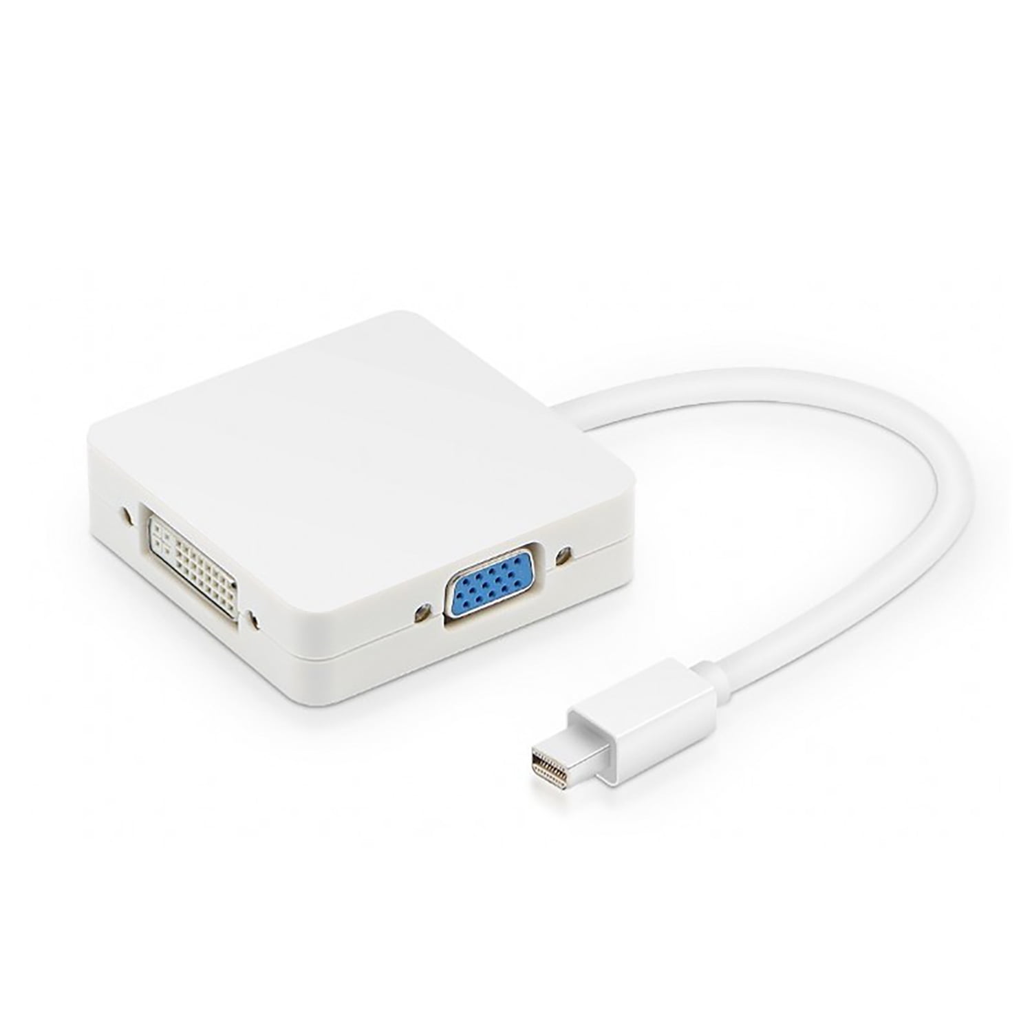 SGEYR Mini Display Port to HDMI DVI VGA Adapter DP 3 in 1 Audio Adapter ...
