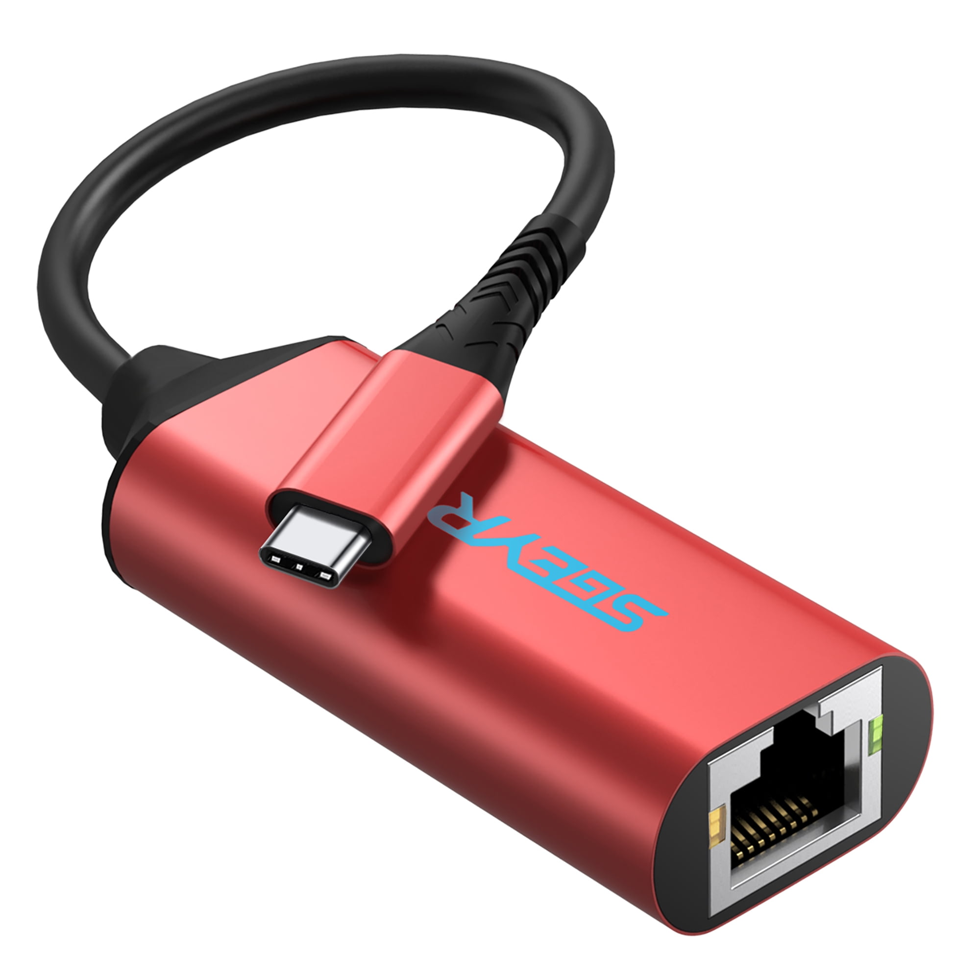 SGEYR USB-C to Ethernet Adapter, Gigabit 1000Mbps, Aluminum Alloy, Plug ...